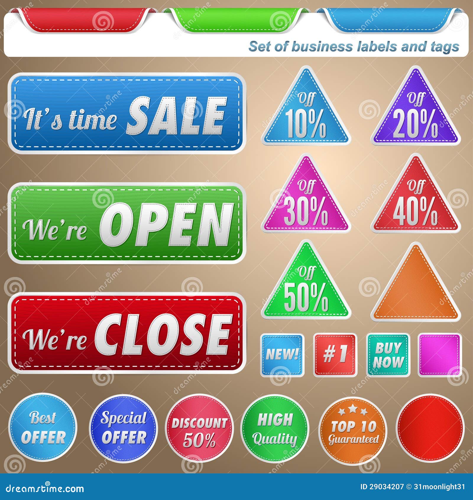 Set of Business Labels and Tags Stock Vector - Illustration of quality ...