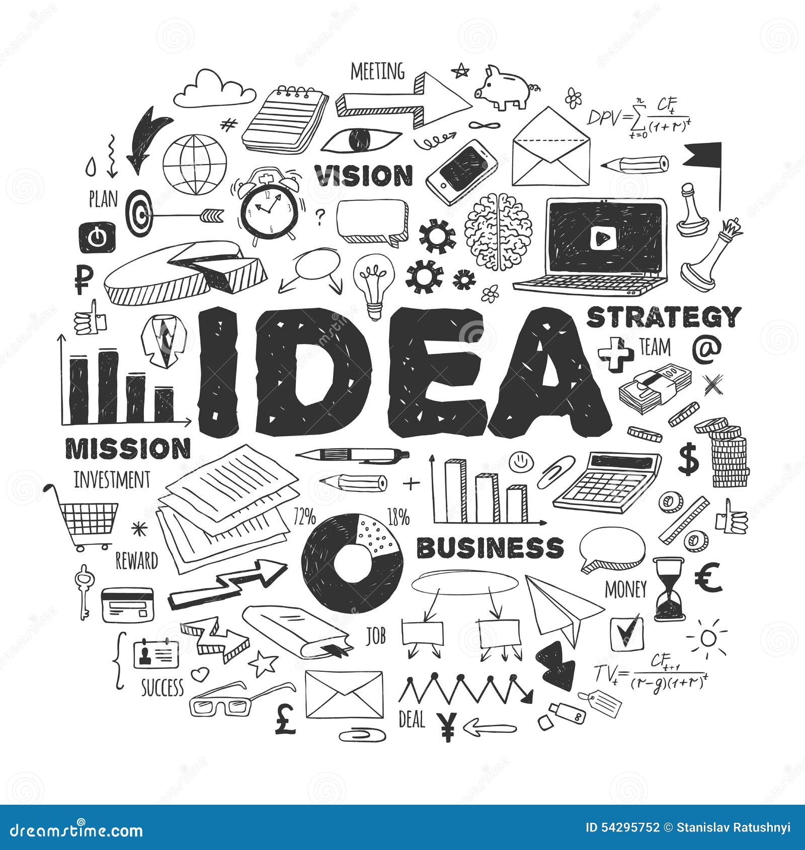 Set for Business Presentation Stock Vector - Illustration of drawn ...