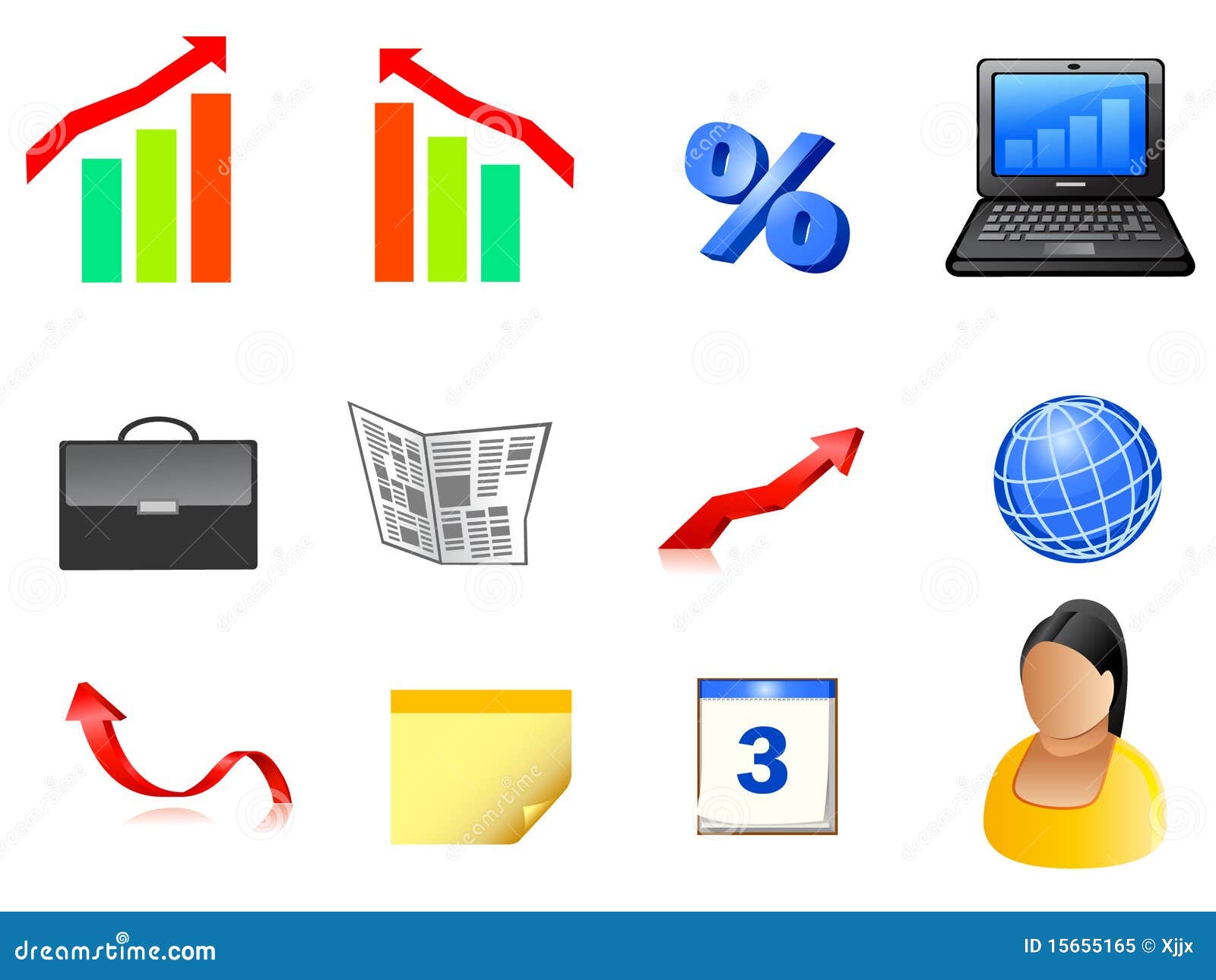 Set of Business Related Vector Icons Stock Vector - Illustration of ...