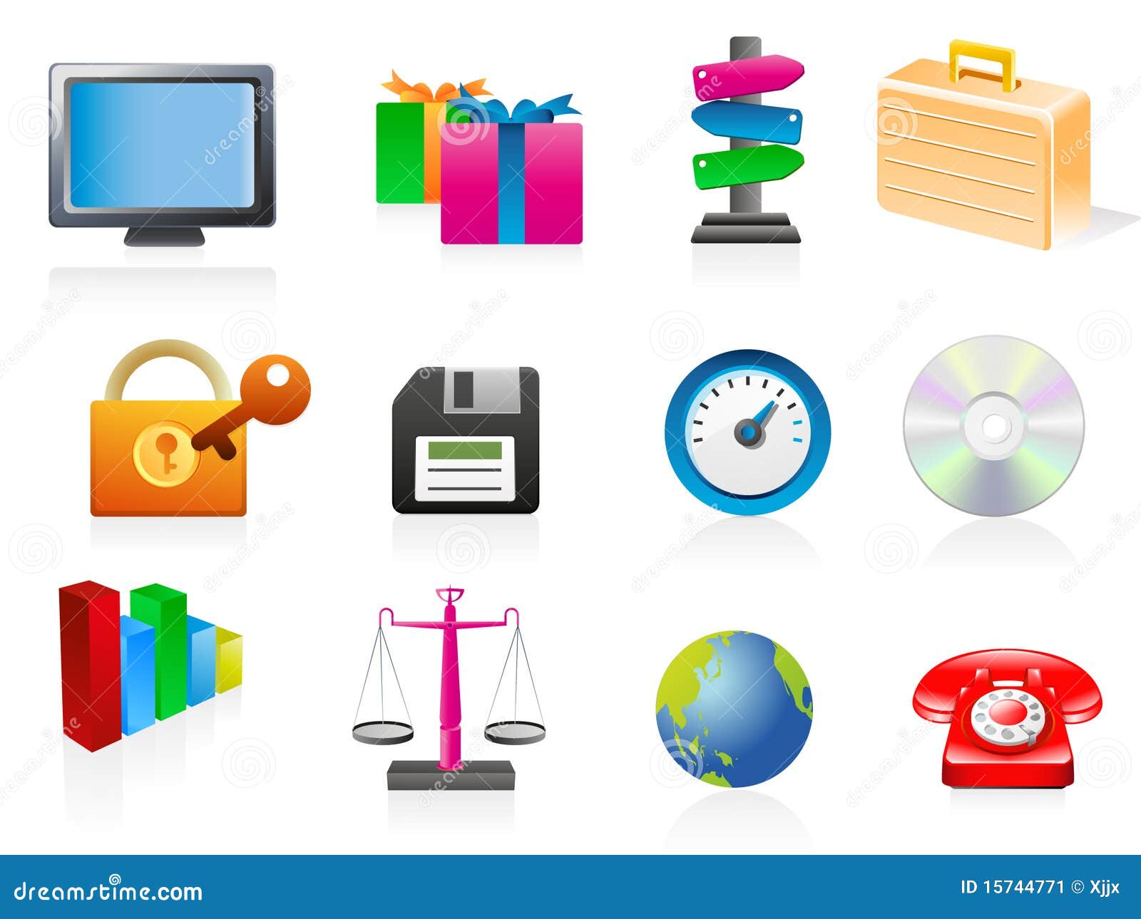 Set of Business Related Vector Icons Stock Vector - Illustration of ...