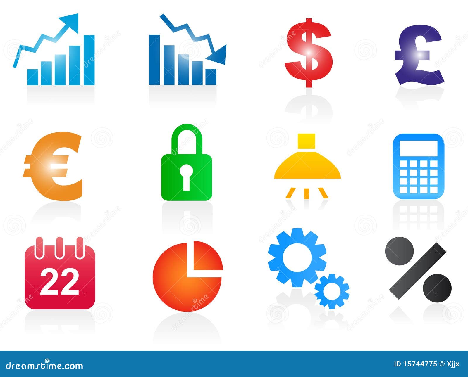 Set of Business Related Vector Icons Stock Vector - Illustration of ...