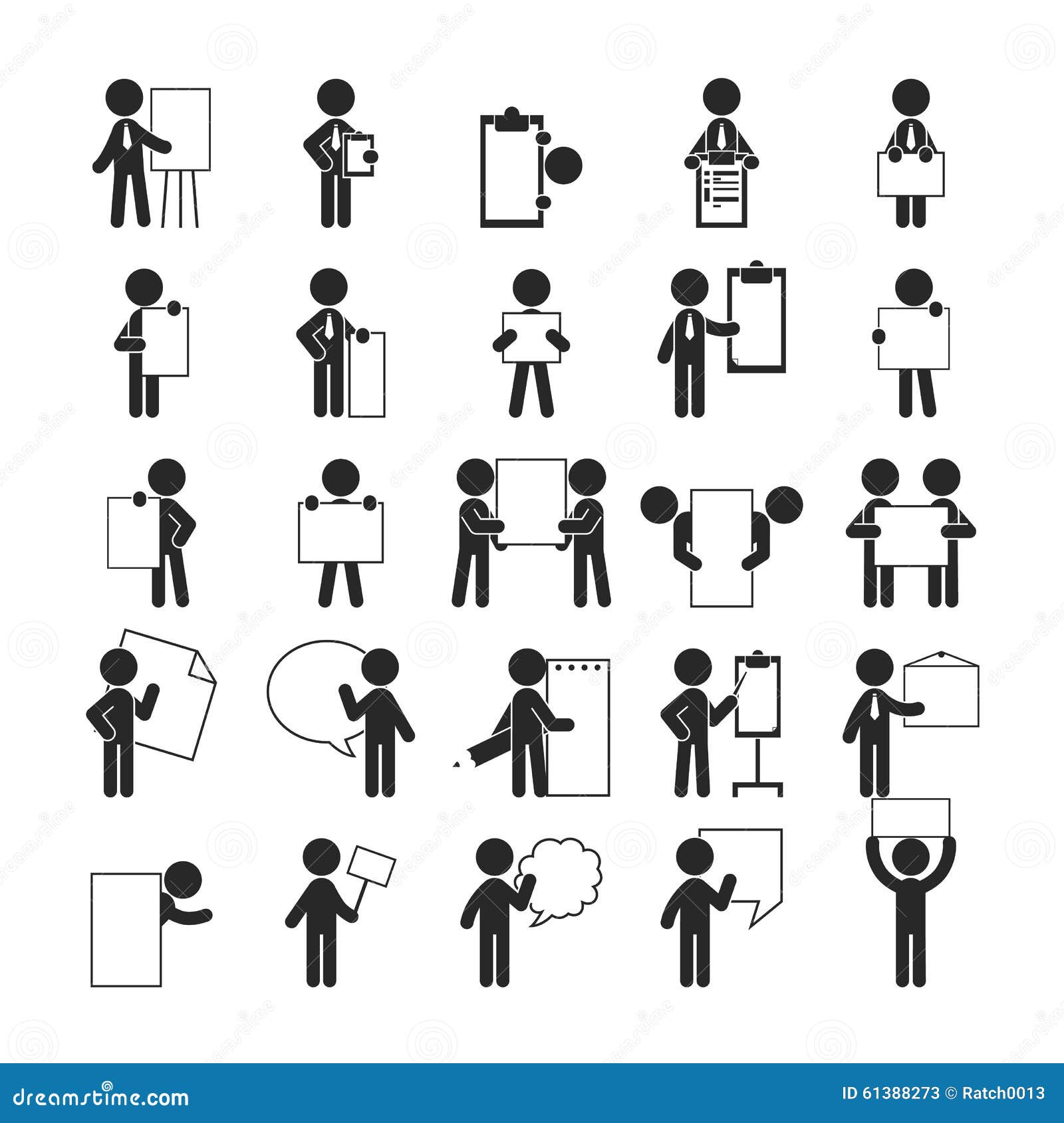 Human Pictogram Set Vector.silhouette Human Activity | CartoonDealer ...