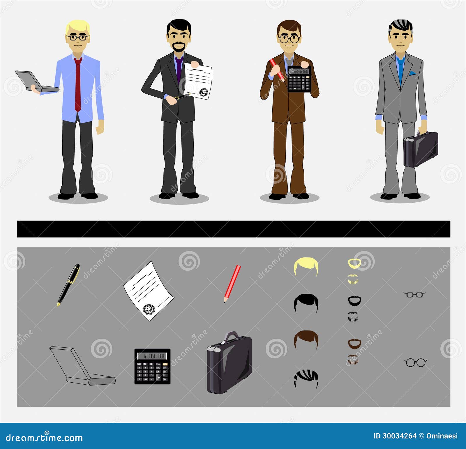 Businessman stock vector. Illustration of occupation - 30034264