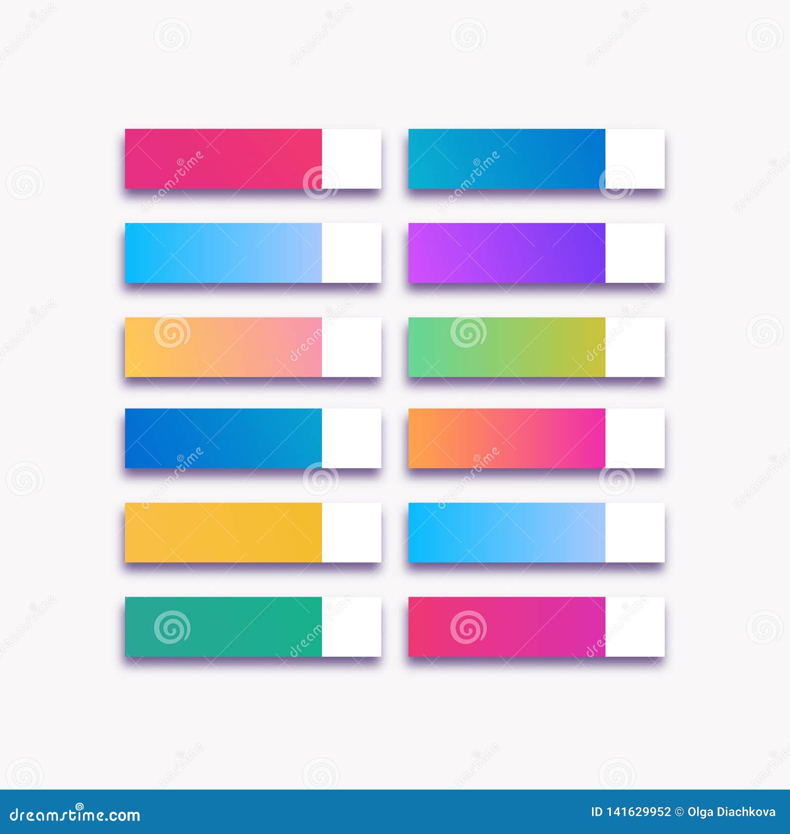 Set of Button Template Vector Set Stock Vector - Illustration of ...