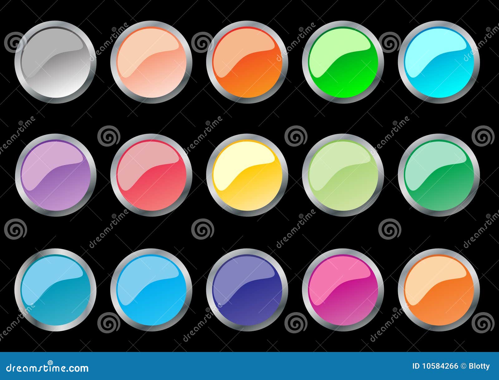 Set of buttons stock vector. Illustration of internet - 10584266