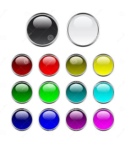 Set of buttons stock vector. Illustration of internet - 11513453