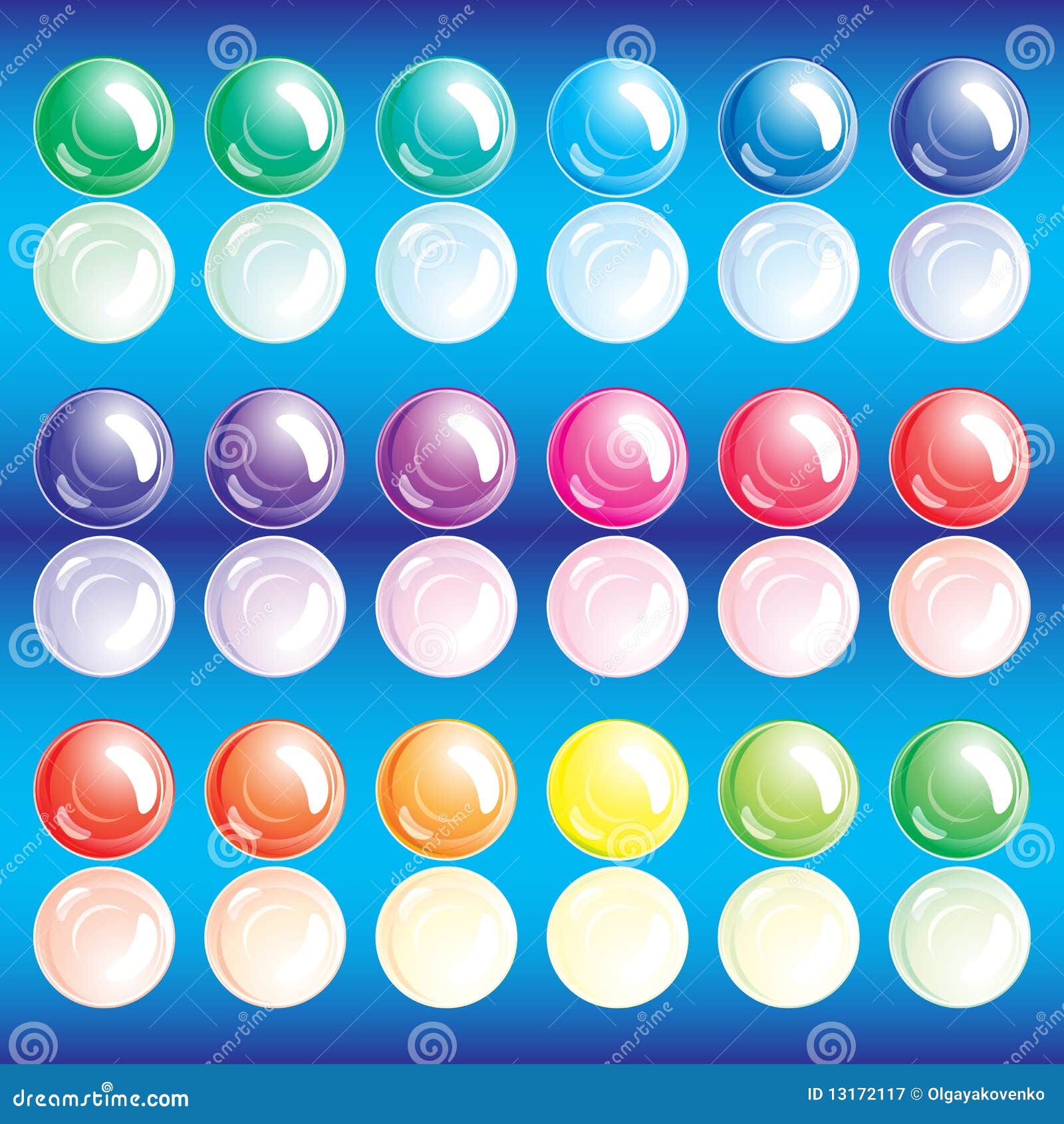 Set of buttons. stock vector. Illustration of element - 13172117