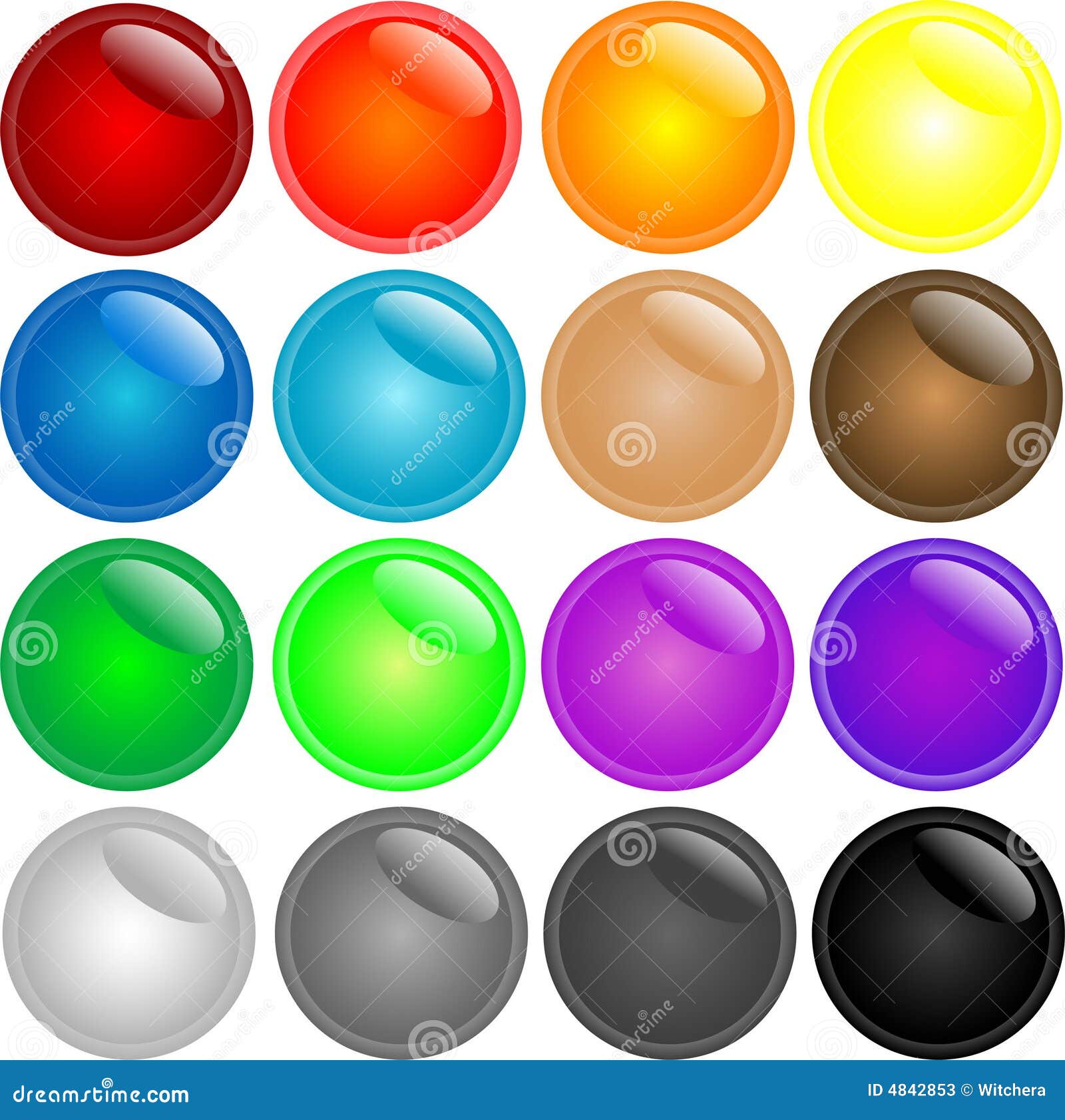Set of buttons stock illustration. Illustration of circle - 4842853