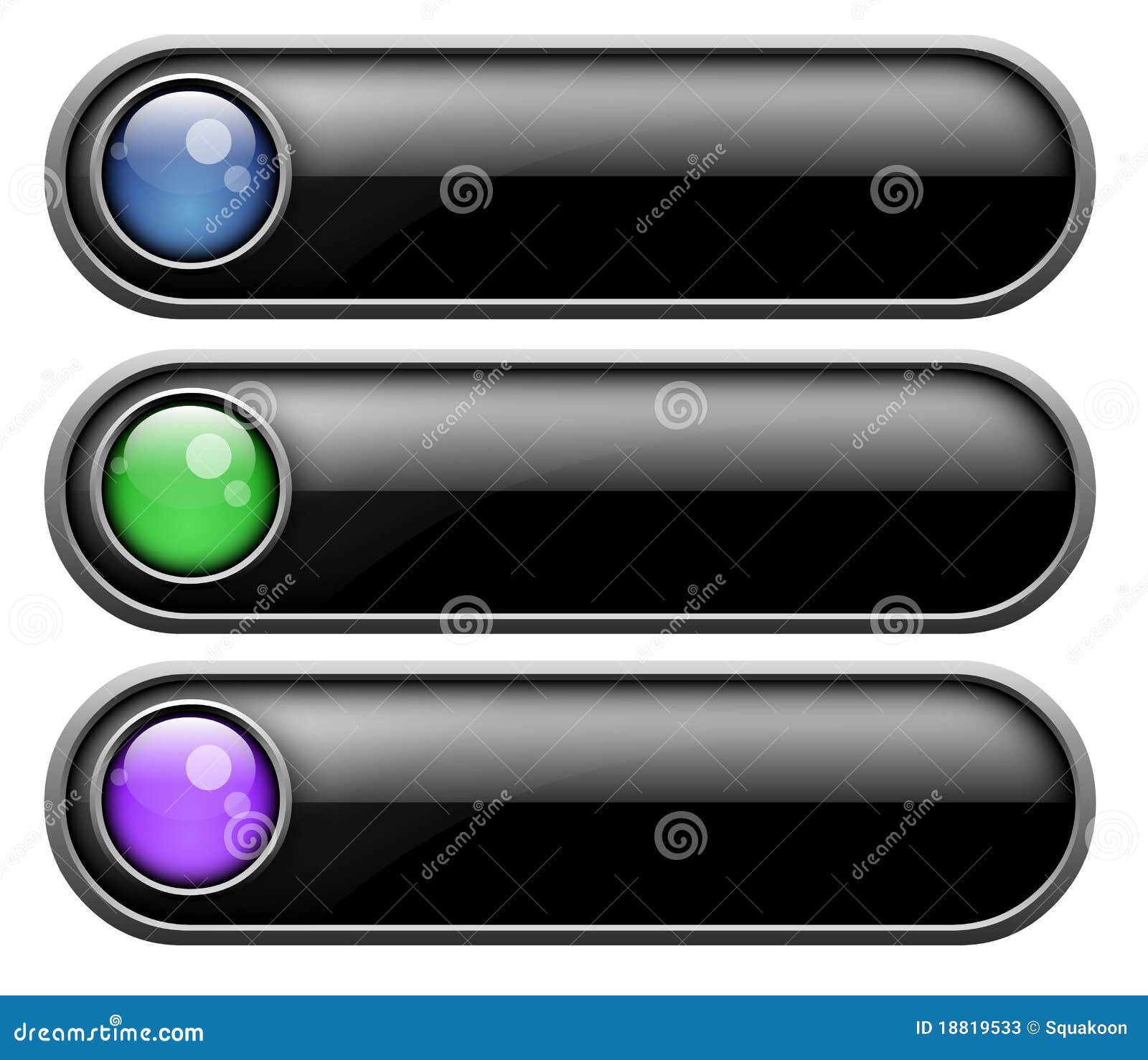 Set of buttons - part 2 stock illustration. Illustration of menu - 18819533