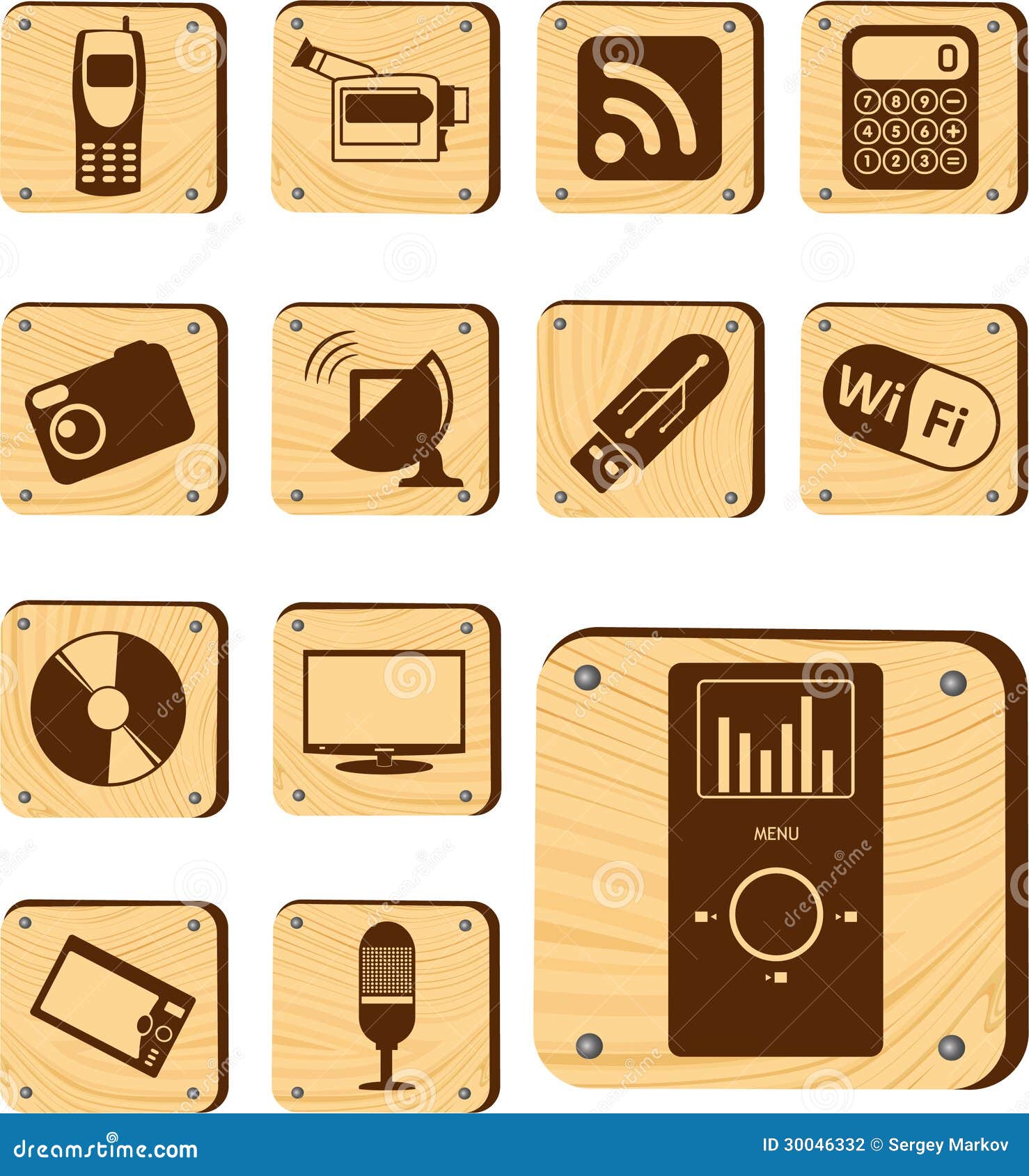 Set Buttons - 177_W. Hi-tech and Digital Stock Vector - Illustration of ...