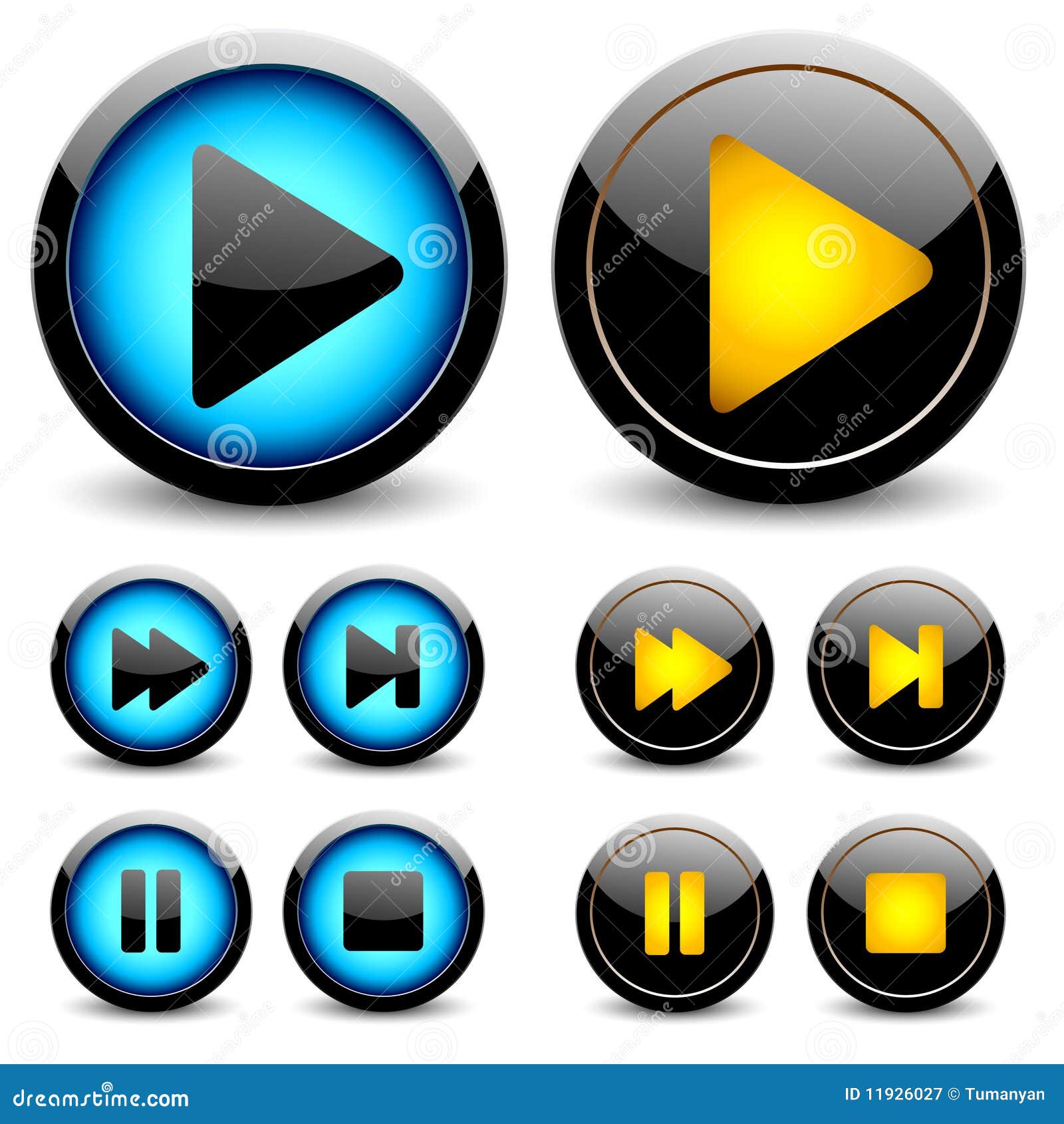 Set of Buttons for Web Design. Stock Vector - Illustration of list ...