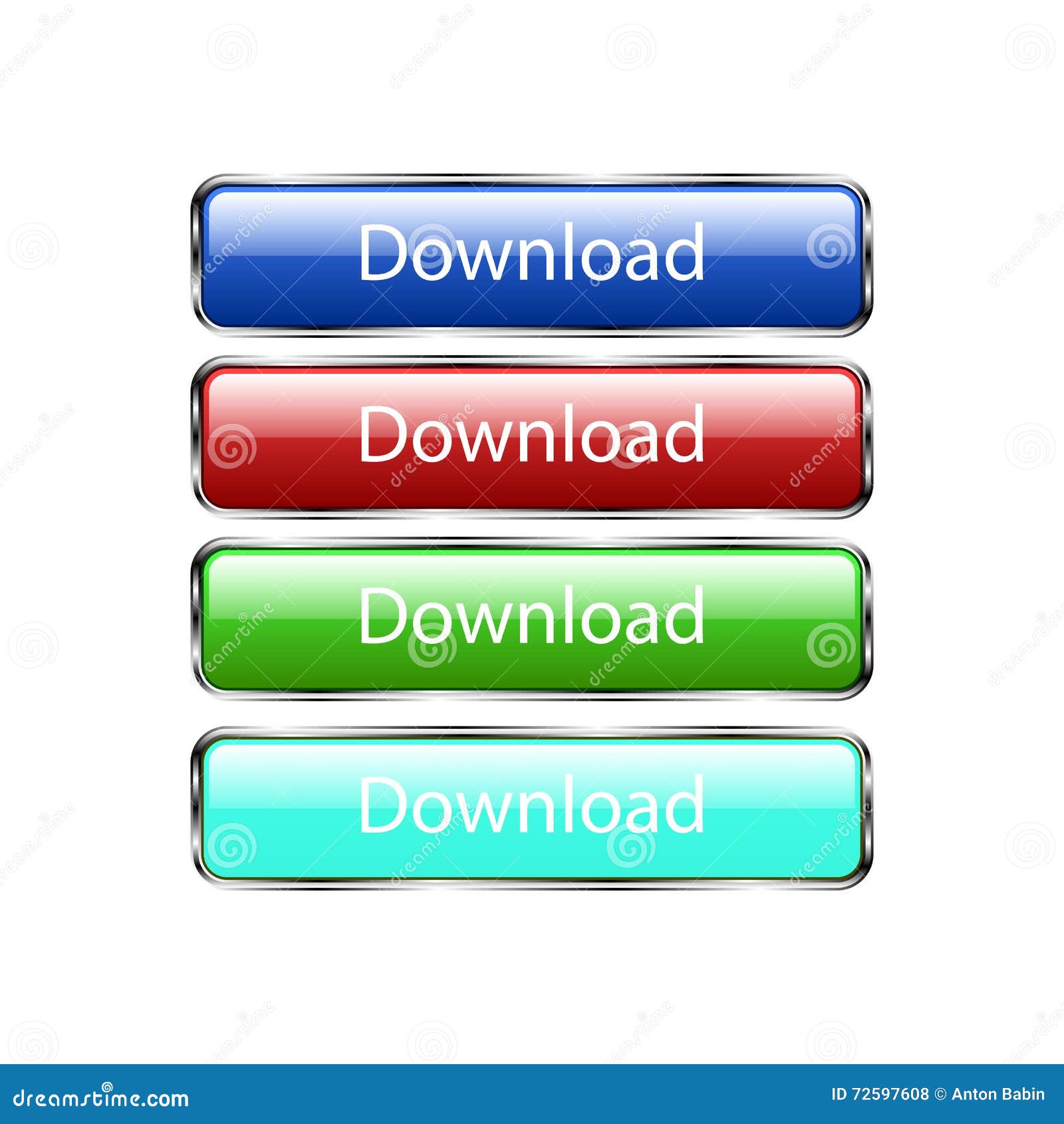 Set of buttons for website stock illustration. Illustration of call ...