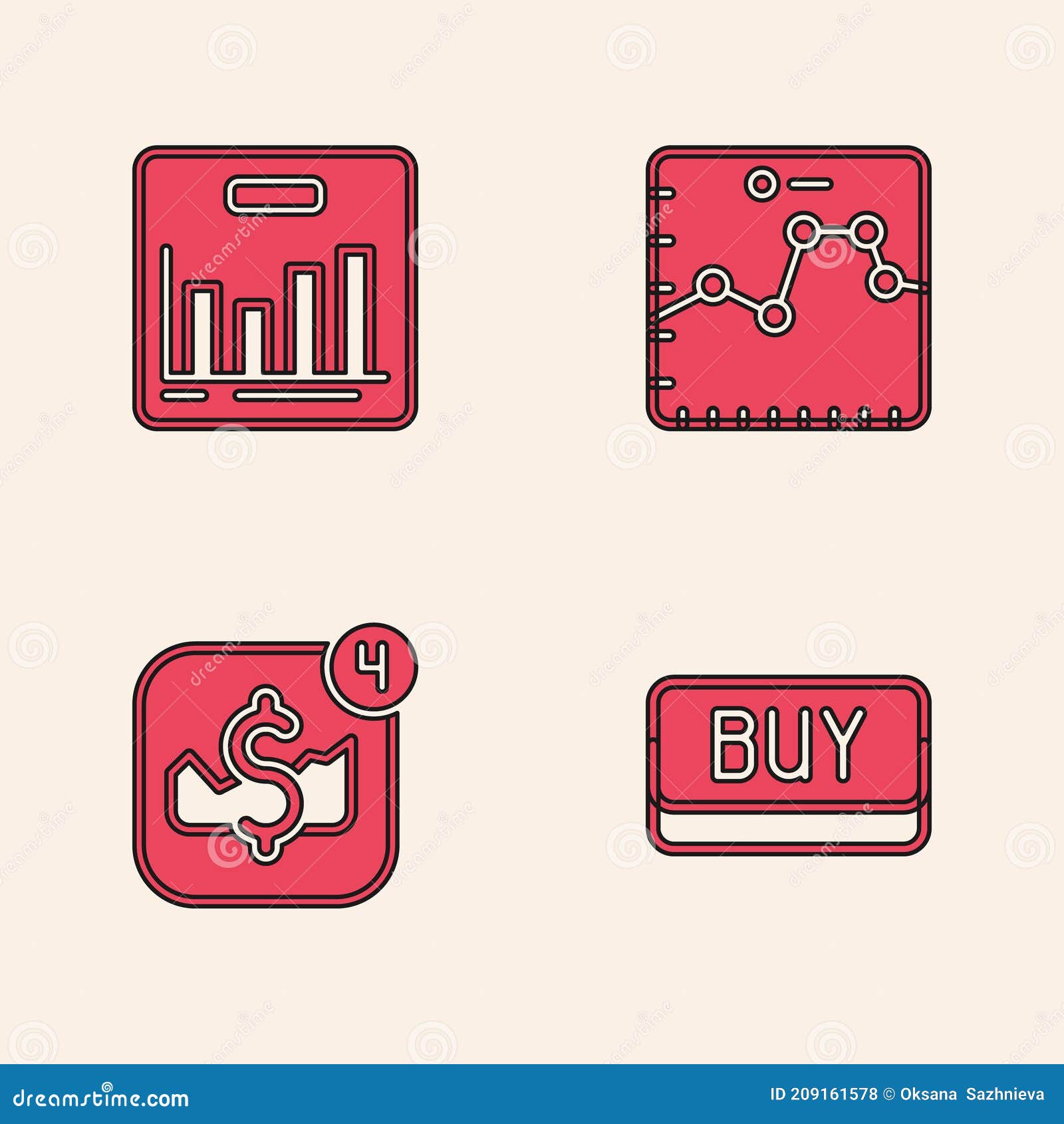 Set Buy Button, Pie Chart Infographic, Browser with Growth and Mobile ...