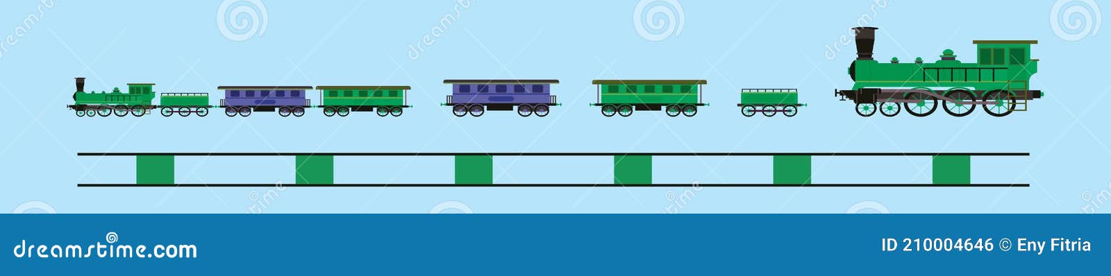 Set of Caboose Cartoon Icon Design Template with Various Models. Vector ...