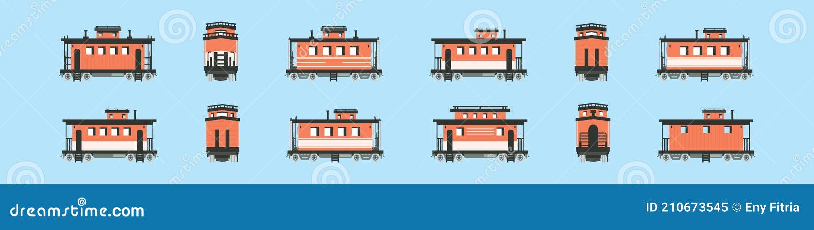 Caboose Icon. Trendy Caboose Logo Concept On White Background Fr Vector ...