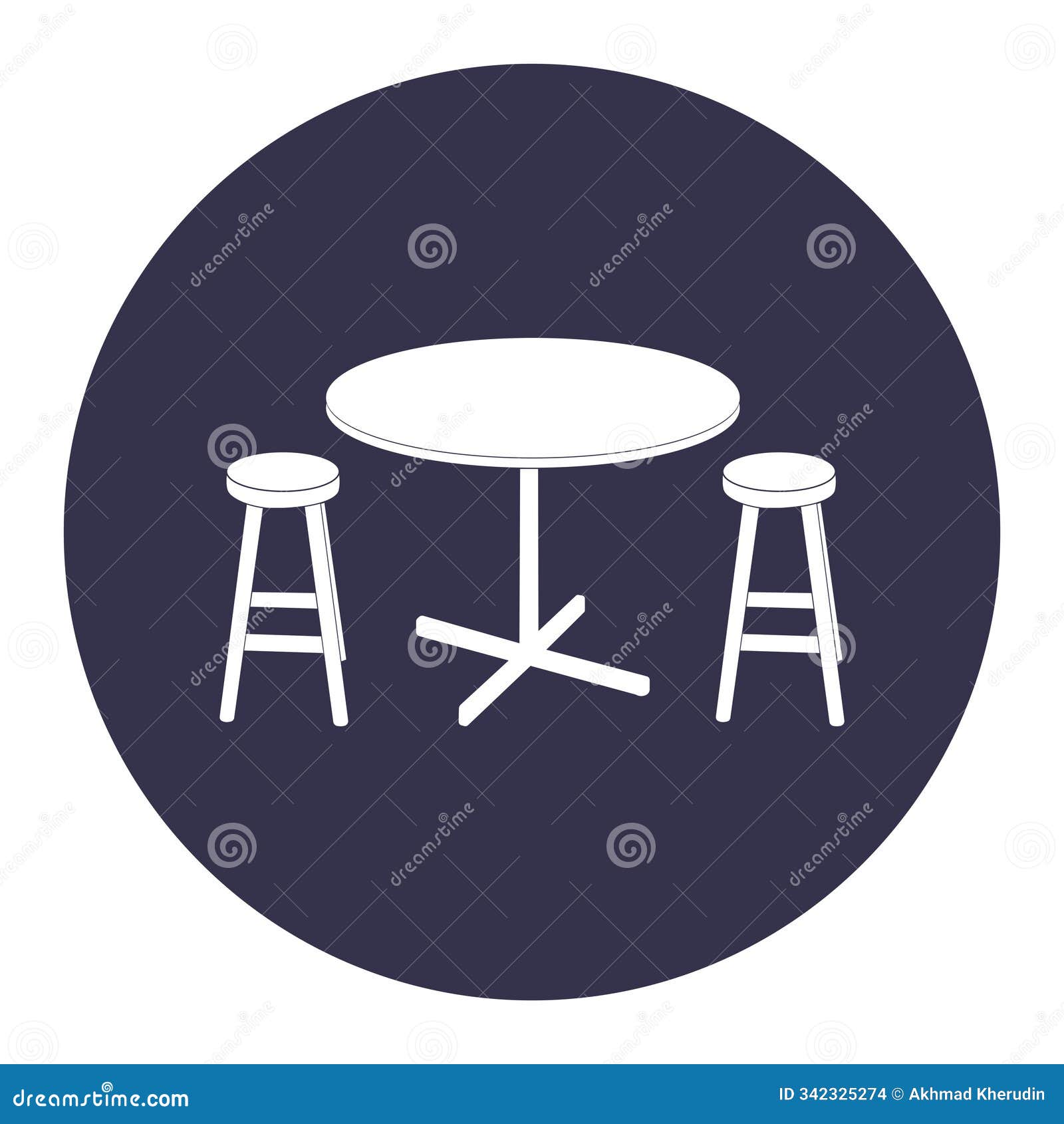 Set of Cafe Tables and Chairs Stock Vector - Illustration of chic ...