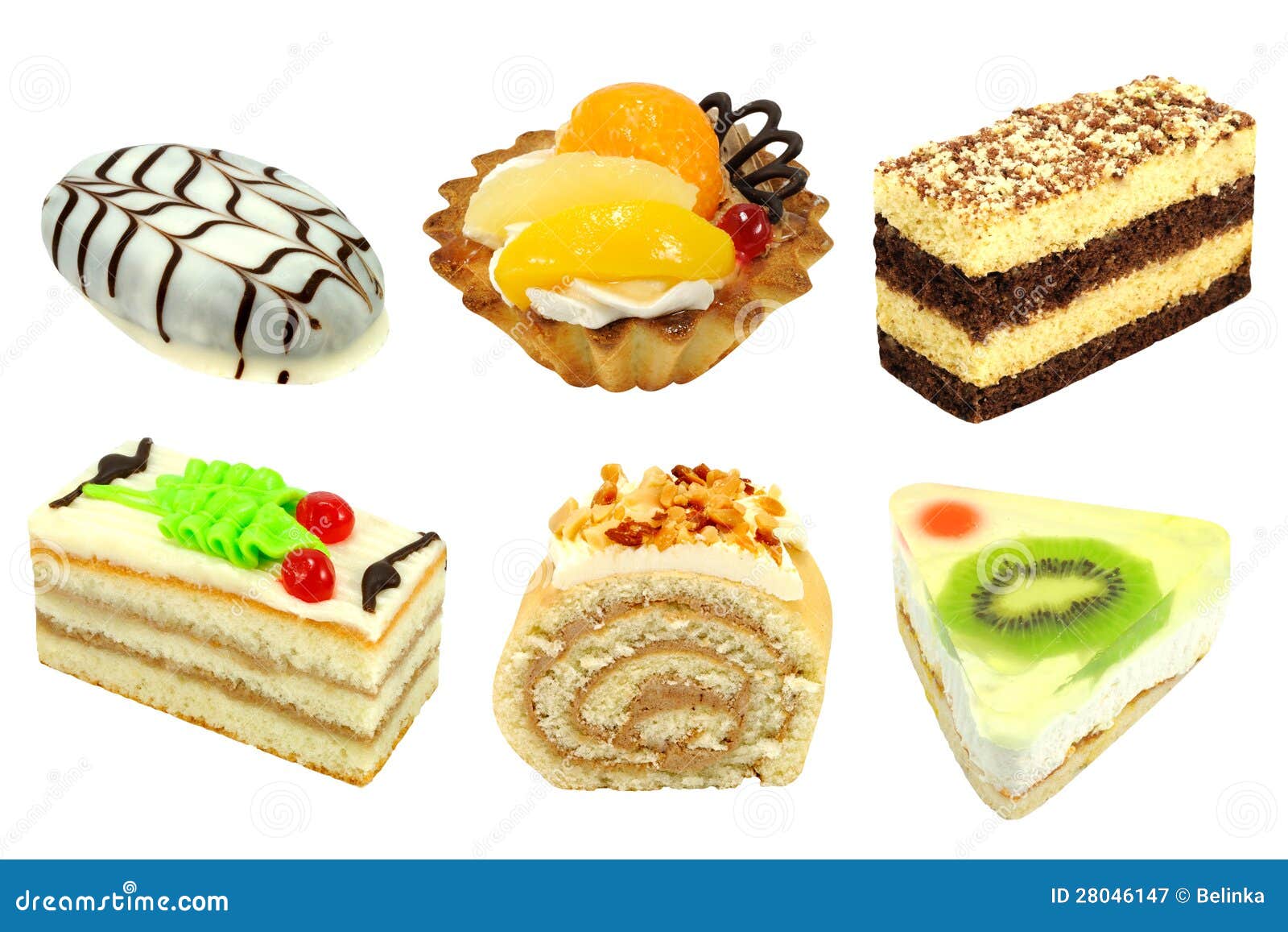 Set of cakes stock image. Image of chocolate, cocoa, bake - 28046147