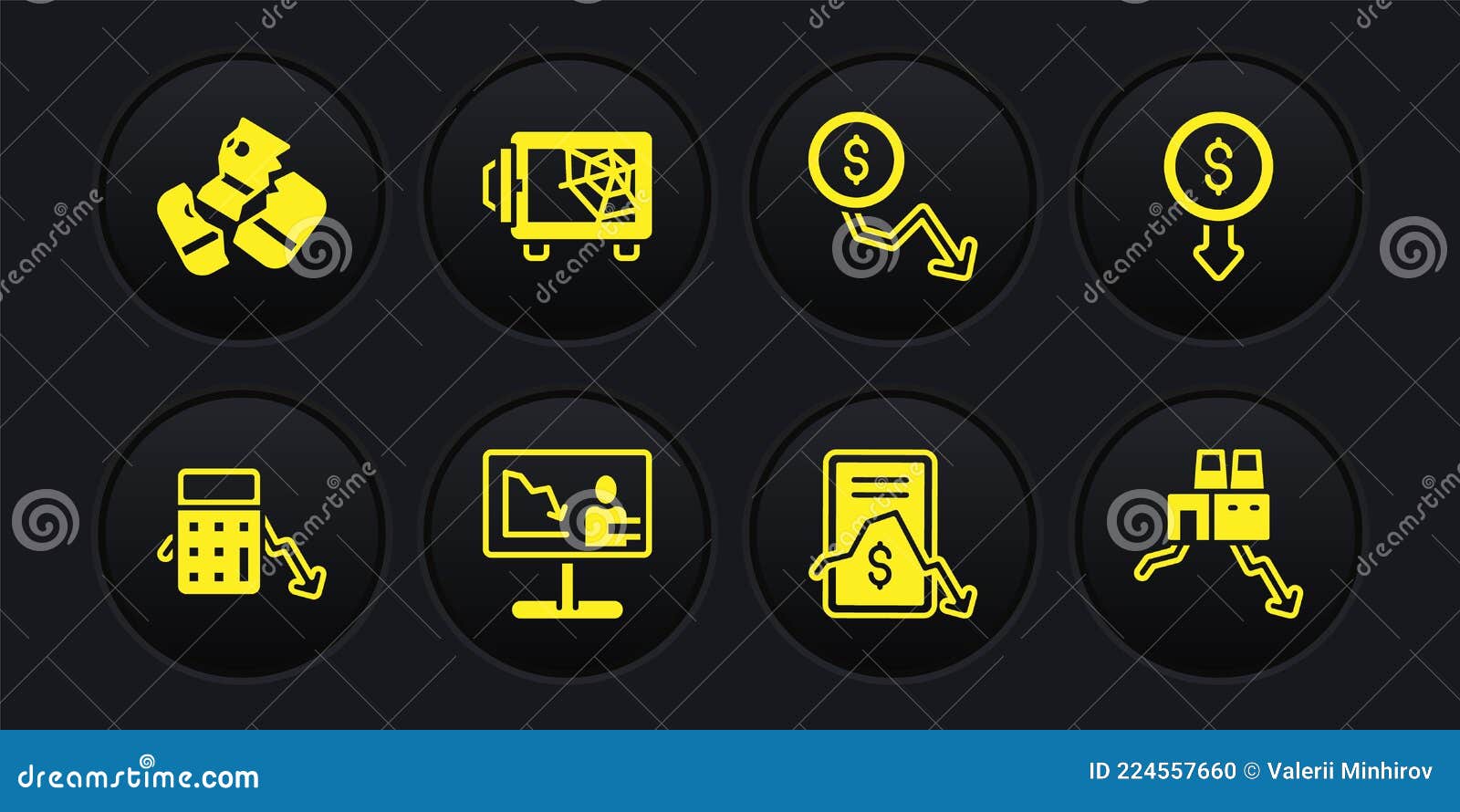 Set Shutdown Of Factory, Safe, Dollar Rate Decrease, Worker, Calculation Expenses, And Stop ...