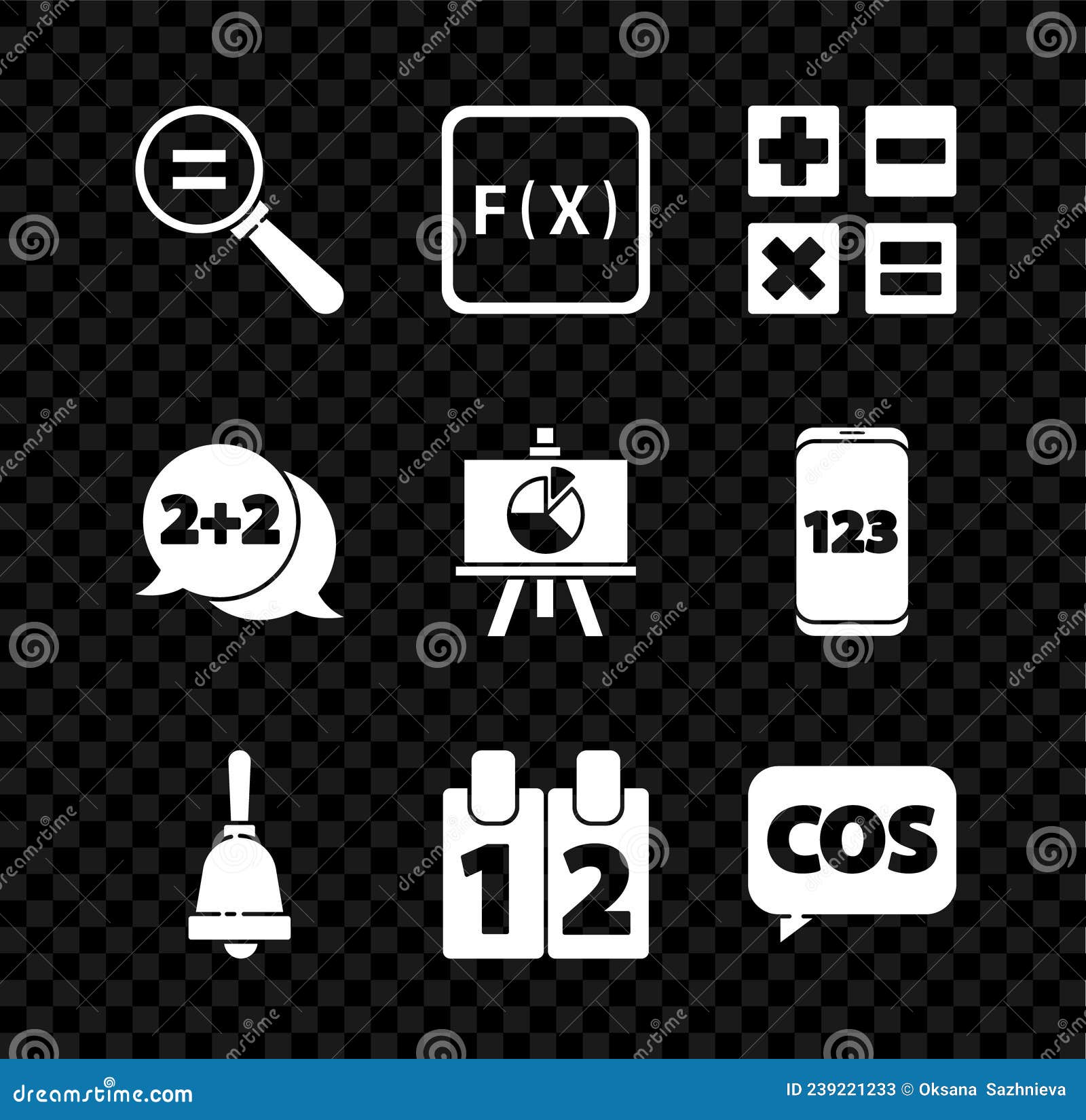 Set Calculation, Function Mathematical Symbol, Calculator, Ringing Bell ...