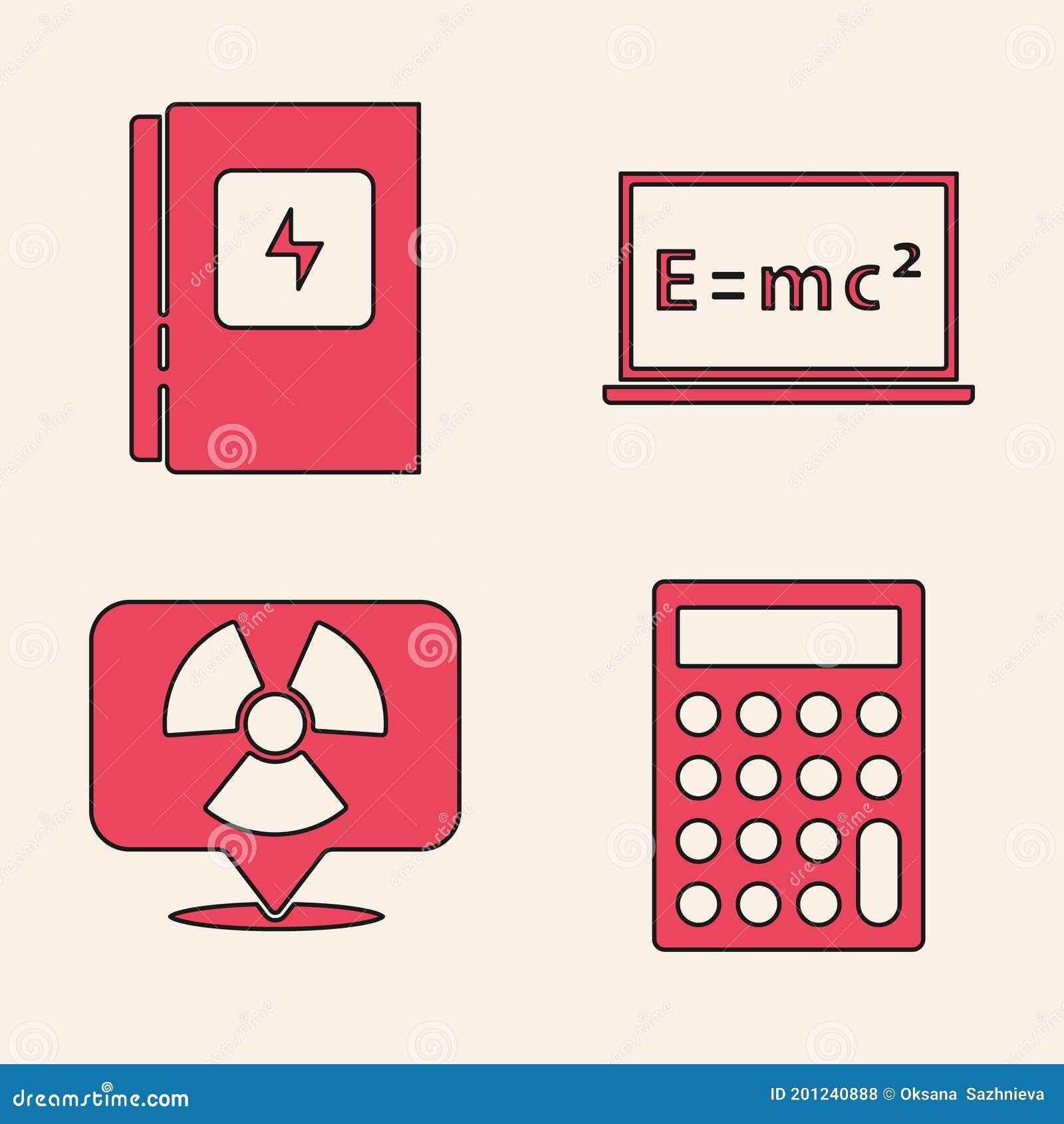 Calculator. Electrical Device For Calculate Numbers. Vector ...