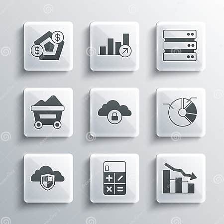 Set Calculator, Financial Growth Decrease, Pie Chart Infographic, Cloud Computing Lock, and ...