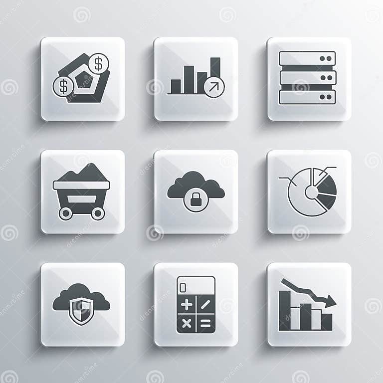 Set Calculator, Financial Growth Decrease, Pie Chart Infographic, Cloud Computing Lock, and ...