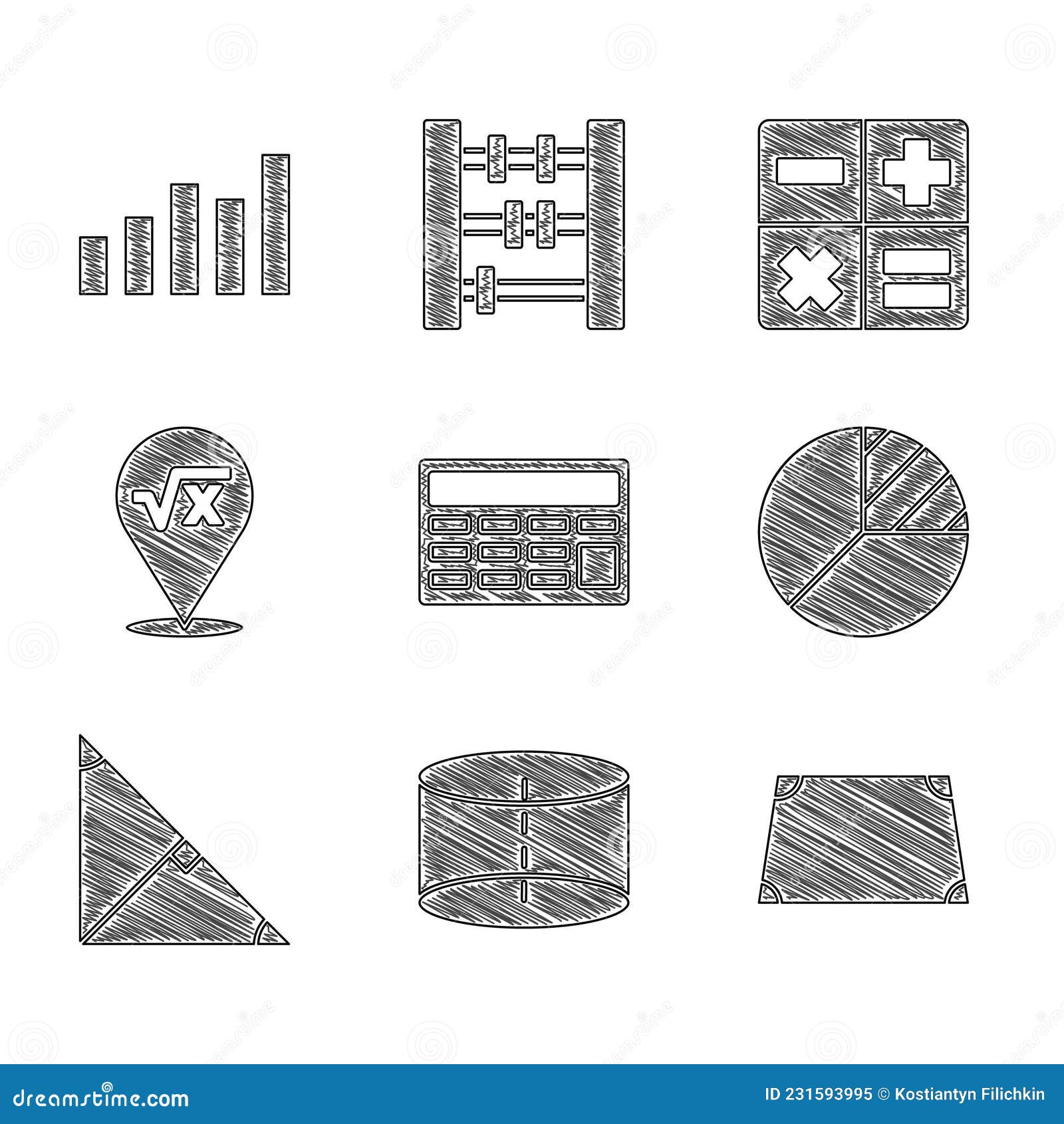 Set Calculator, Geometric Figure Cylinder, Acute Trapezoid Shape, Pie ...