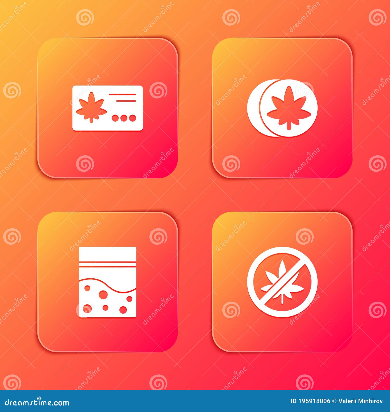 Set Calendar and Marijuana Leaf, Herbal Ecstasy Tablets, Plastic Bag of ...