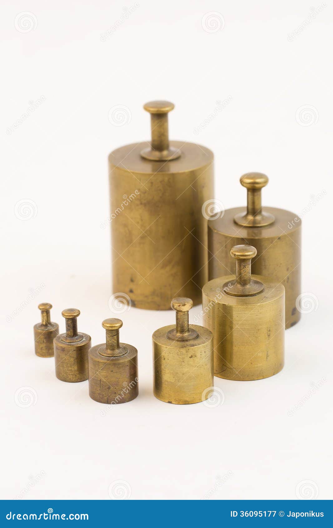 Set of calibration weights stock image. Image of mechanic - 36095177