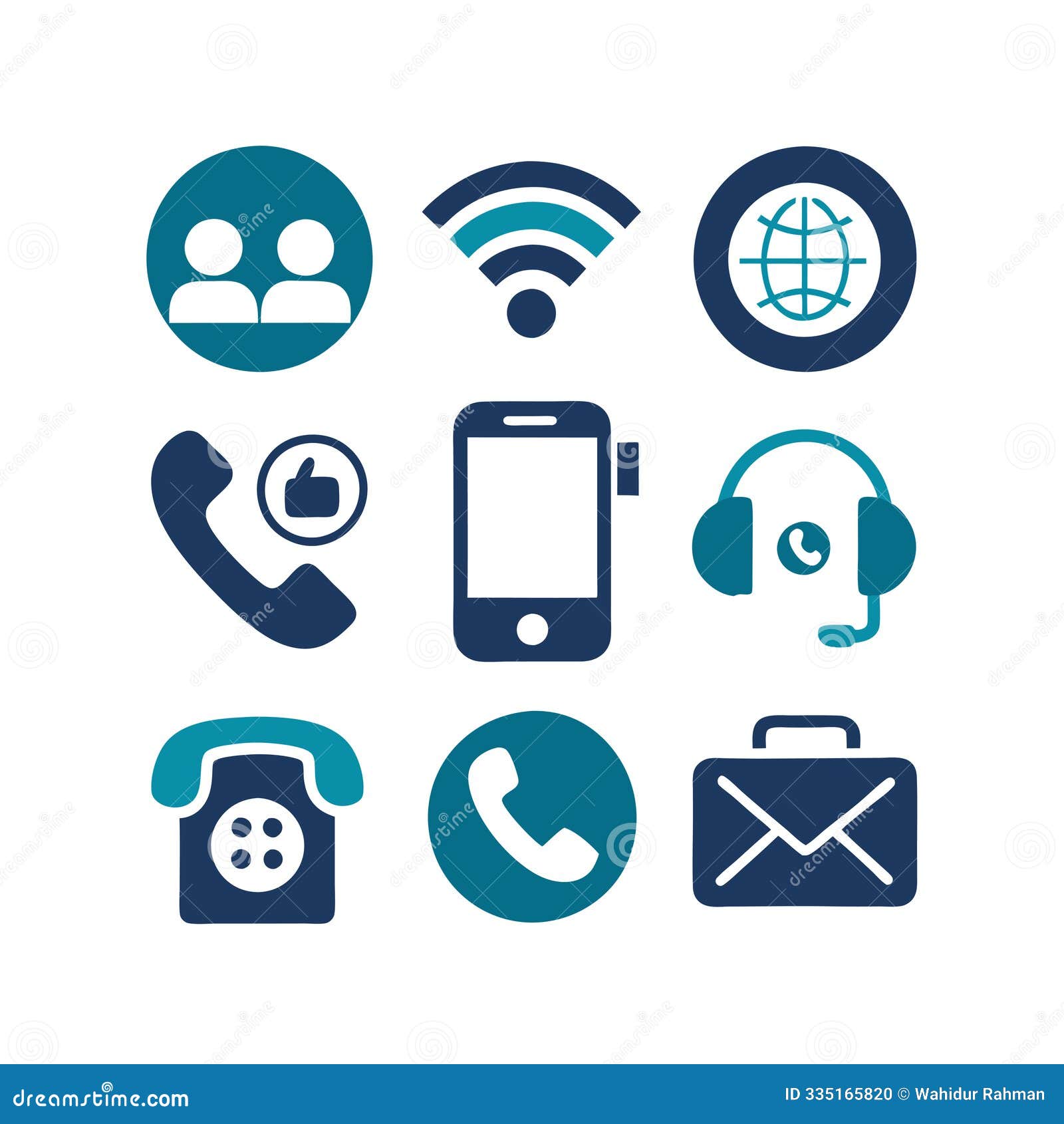 Set of Call icons vector stock photo. Image of screen - 335165820