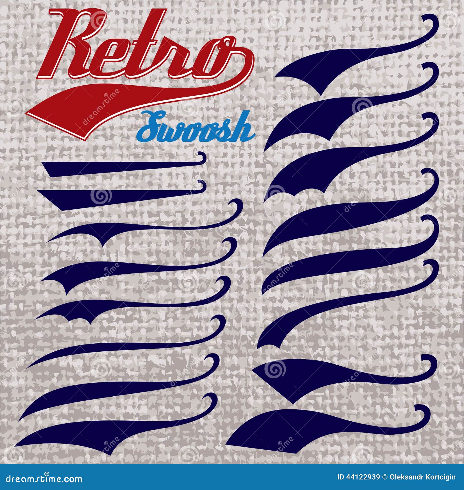 Set of Calligraphic Elements for Design Inscriptions Retro Style Stock ...