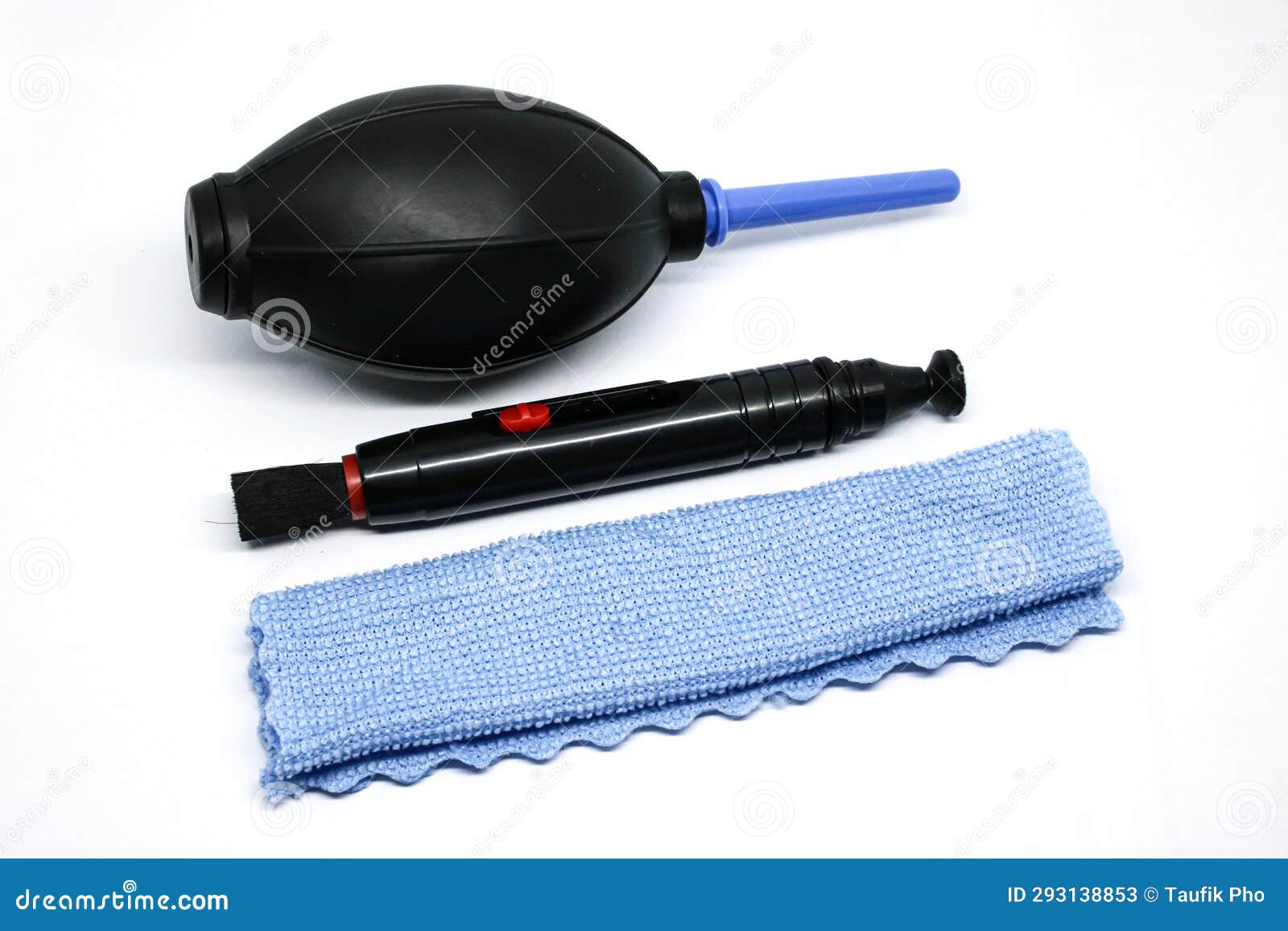 Set of Camera and Lens Cleaning Tools Isolated on White Background ...