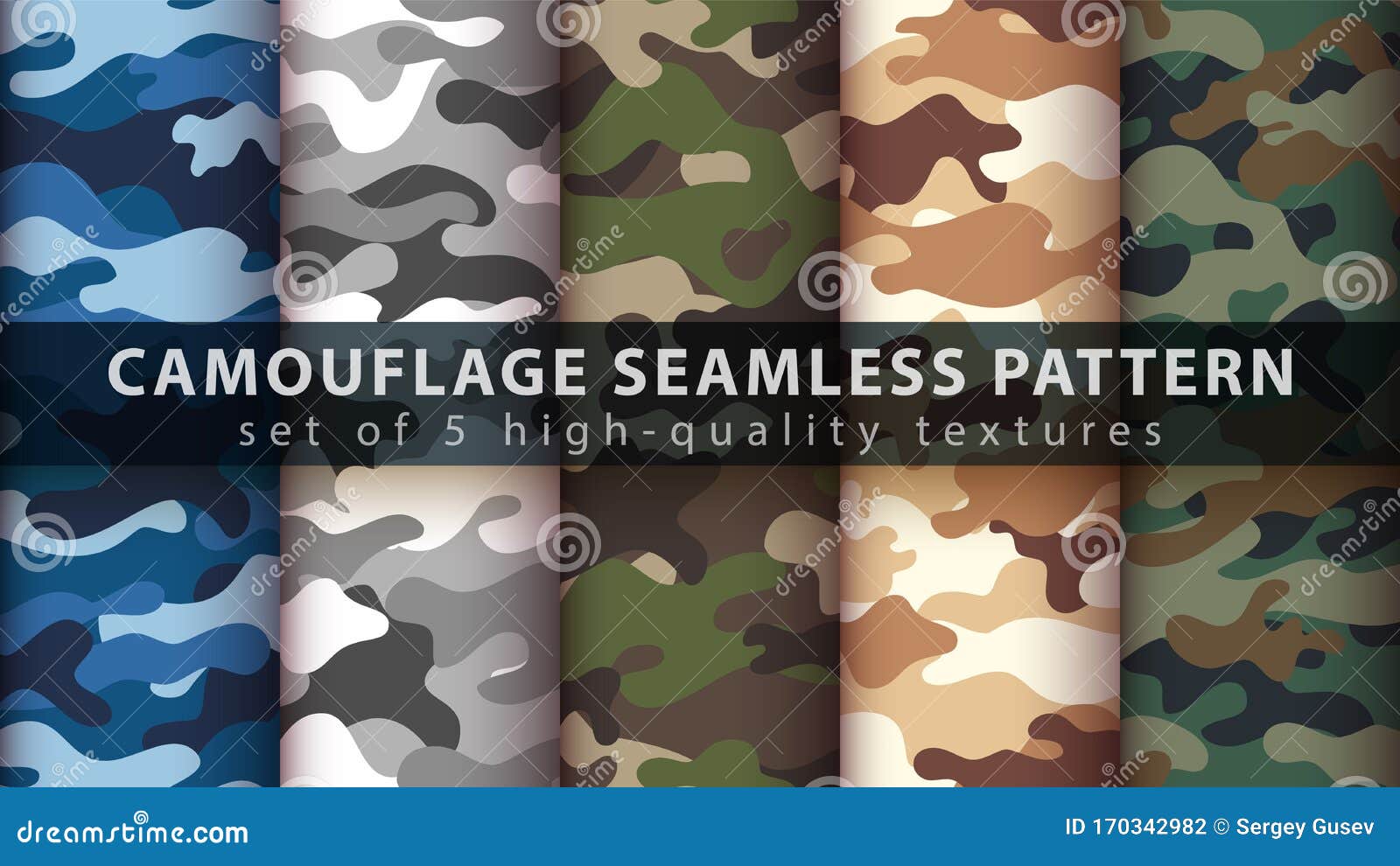 Military Seamless Camouflage Pattern. Background Is Made Up Of Randomly ...