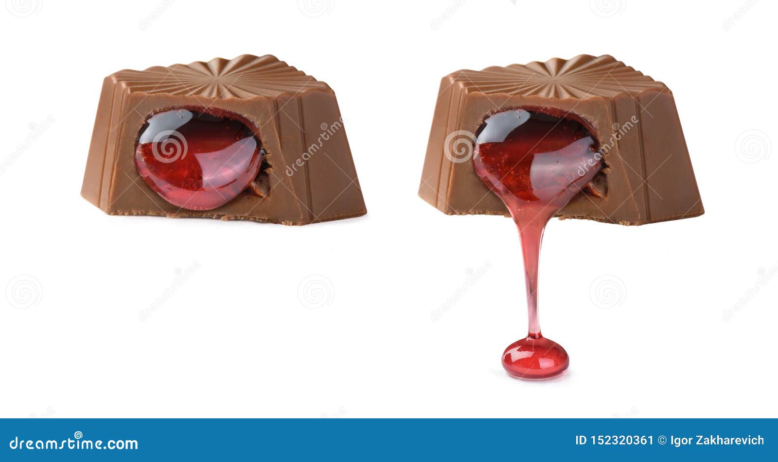 A Set of Candies with Cherry Filling Stock Image - Image of liqueur ...