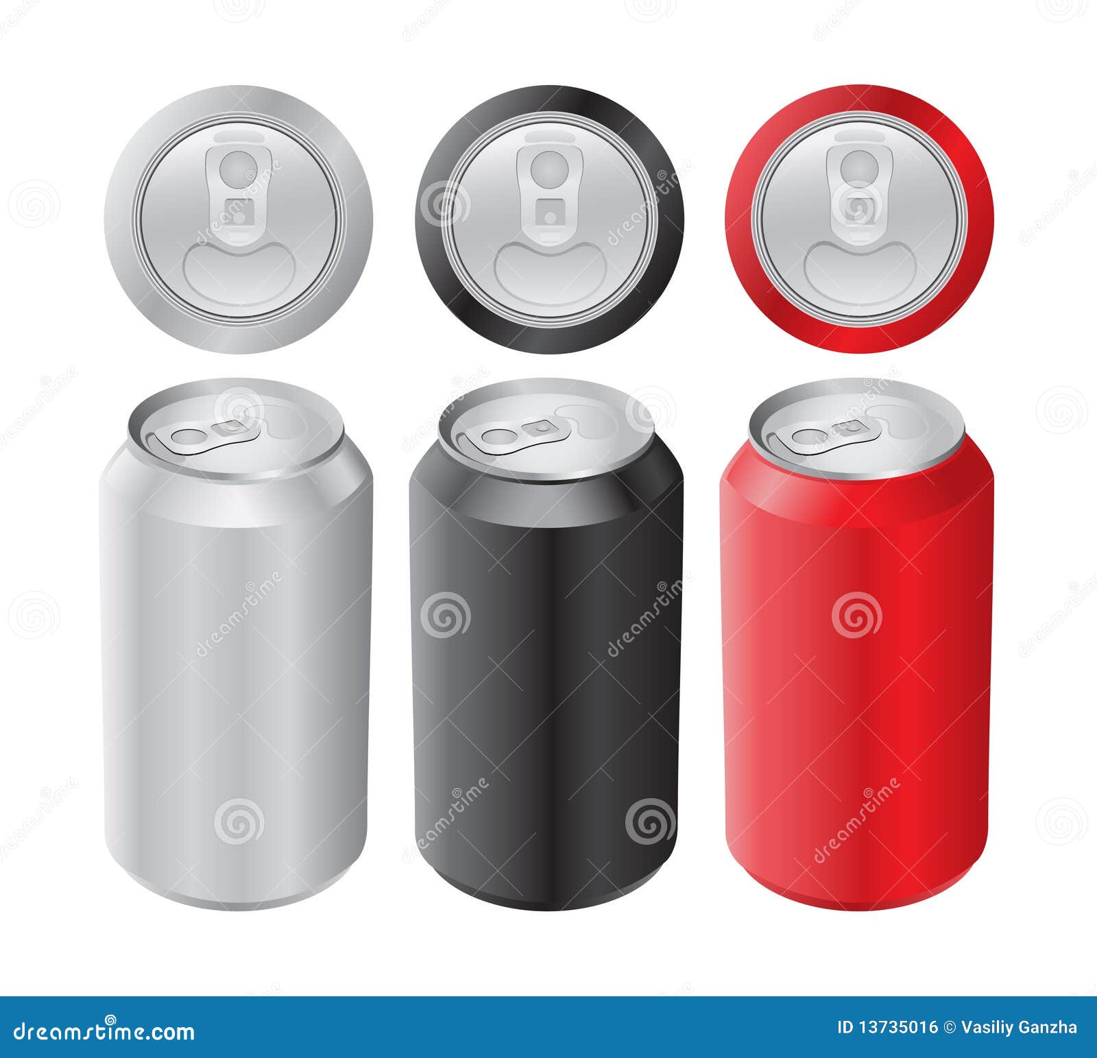 Set of cans stock vector. Illustration of pattern, glitter - 13735016