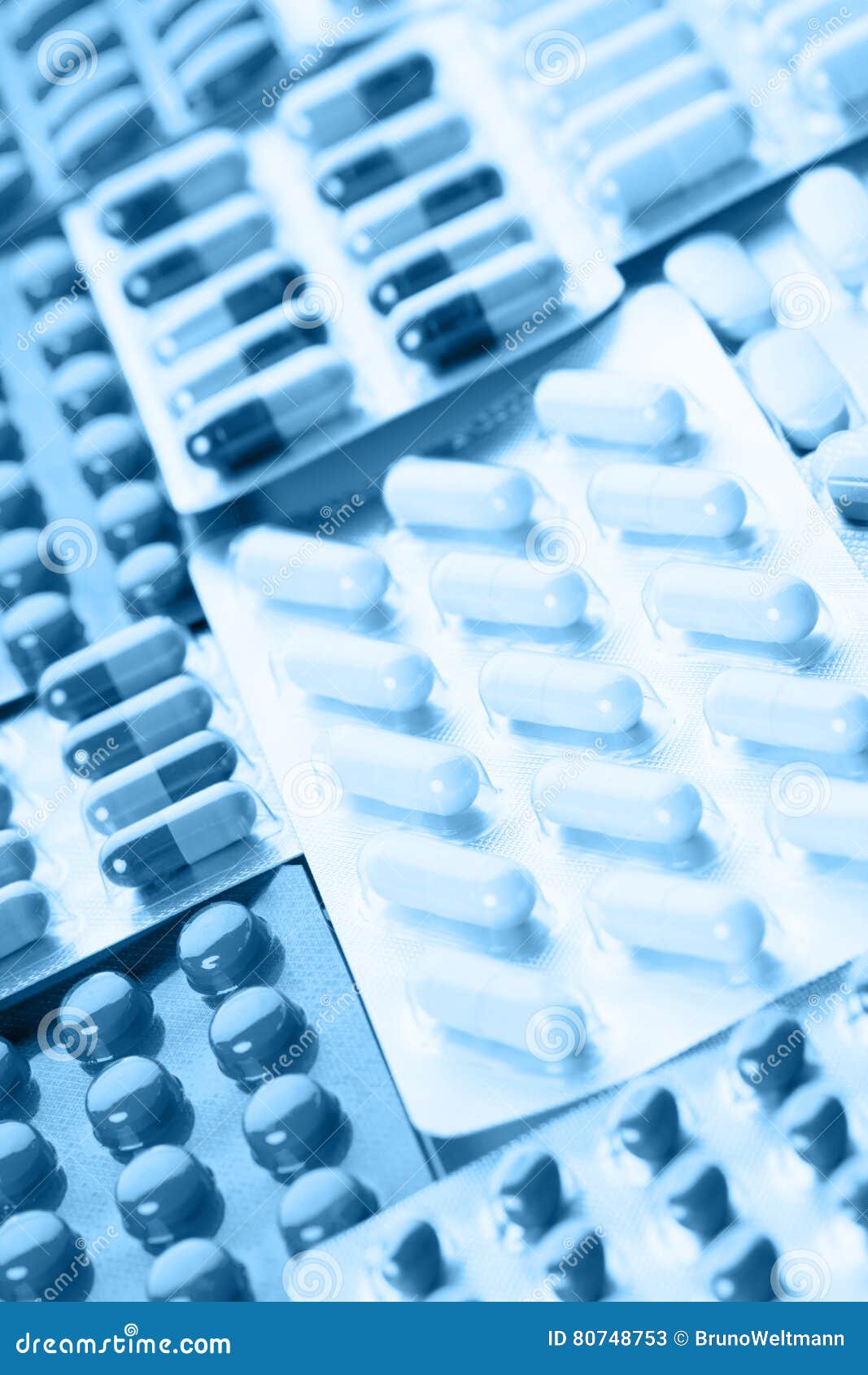 Set of Capsules in Medical Light. Stock Image - Image of health, tablet ...