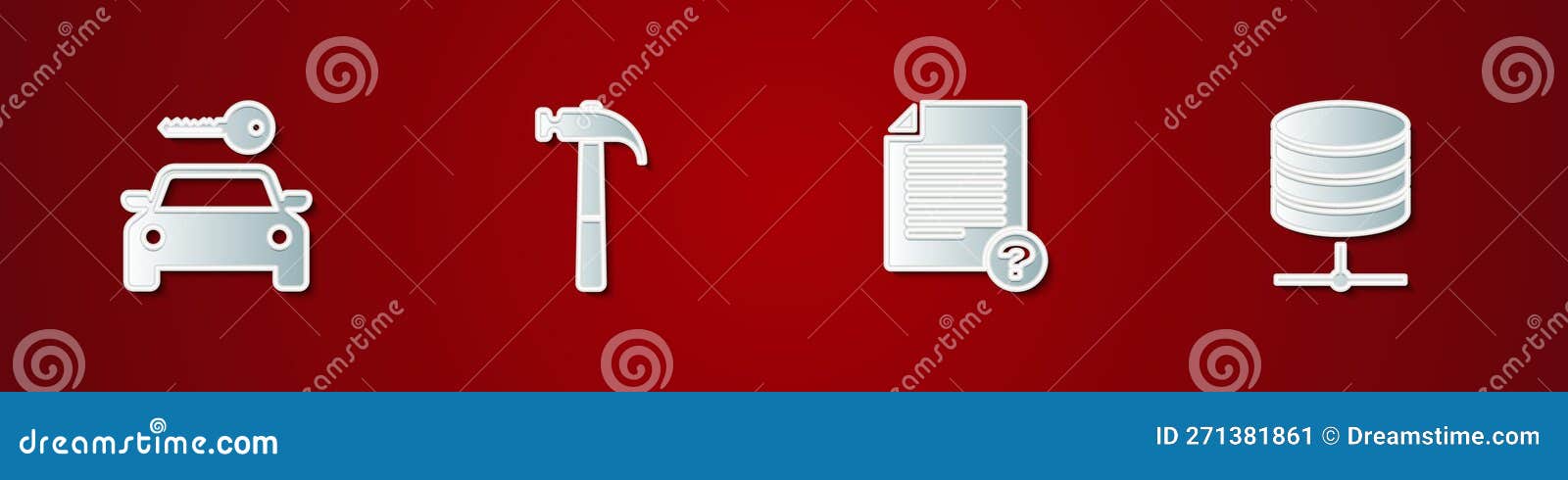 Set Car Rental, Hammer, Unknown Document and Server, Data, Web Hosting ... Set Car Rental, Hammer, Unknown Document and Server, Data, Web Hosting ...