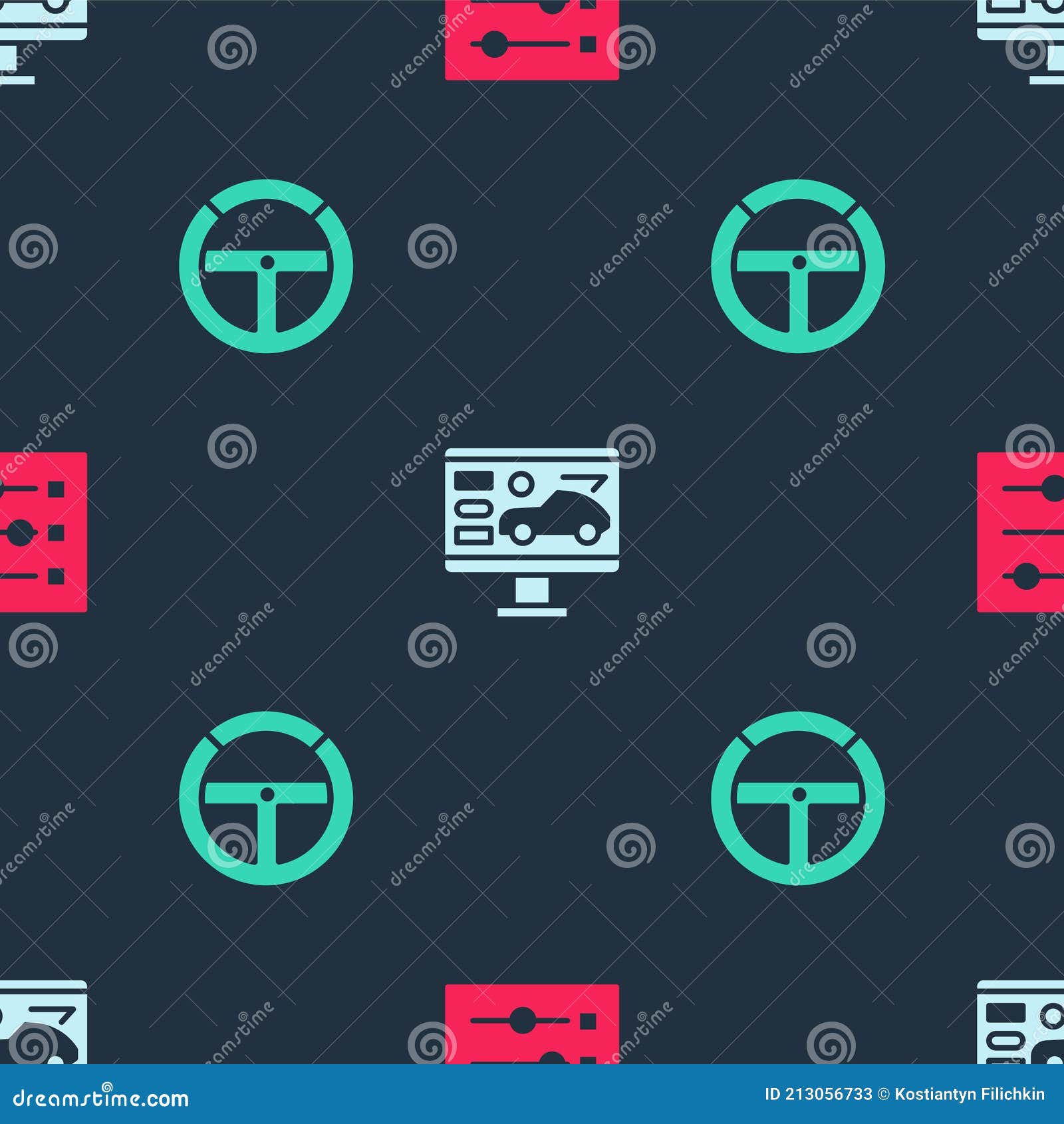 Set Car Settings, Diagnostics Condition of Car and Steering Wheel on ...