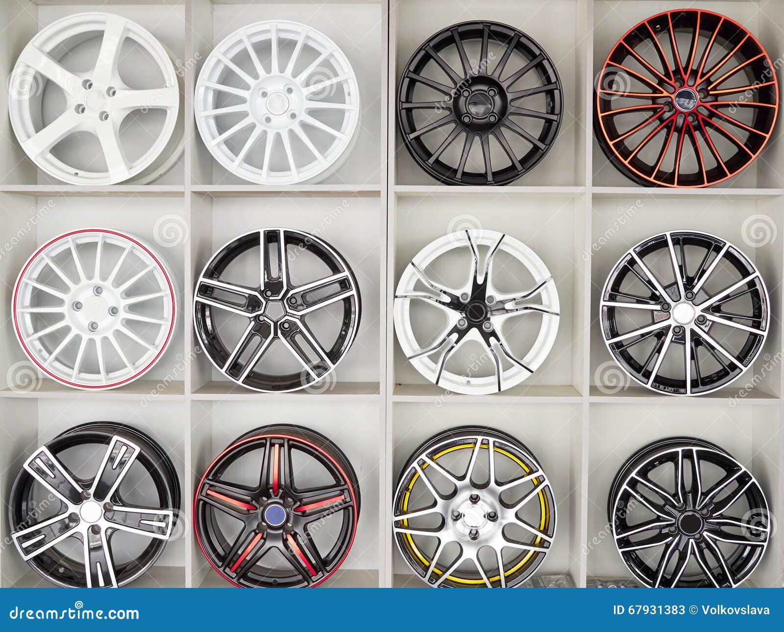 Set of car wheel disks stock image. Image of chrome, background - 67931383