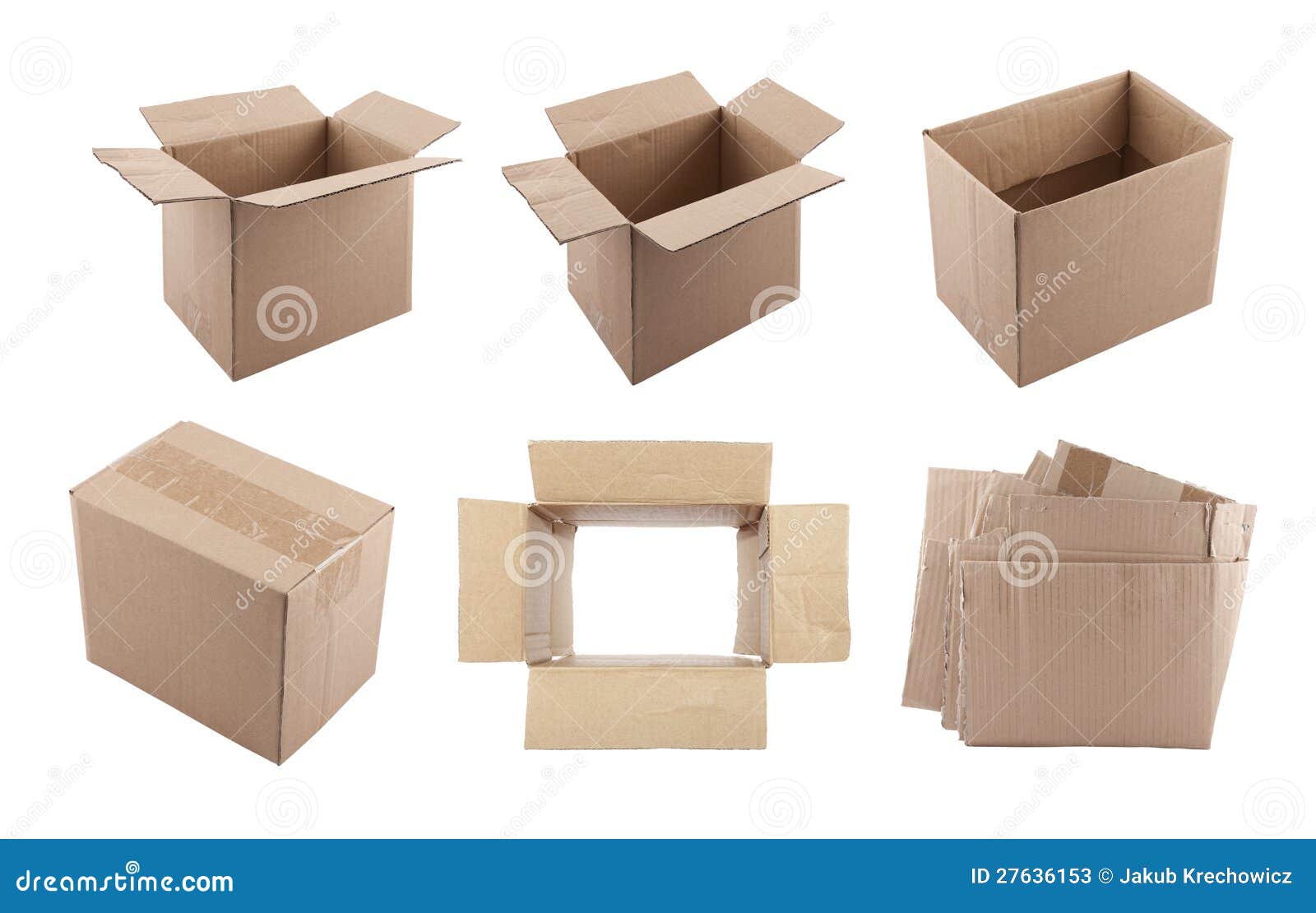 Set of cardboard boxes stock image. Image of cargo, delivery - 27636153