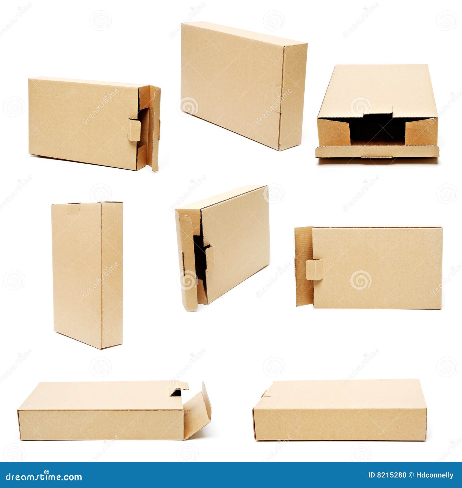 Set of cardboard boxes stock photo. Image of cardboard - 8215280
