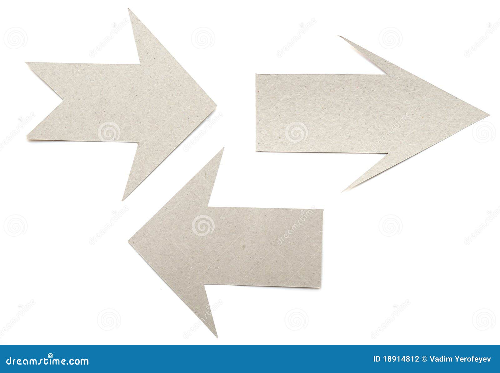 Cardboard Navigation Arrows Stock Image | CartoonDealer.com #18914257