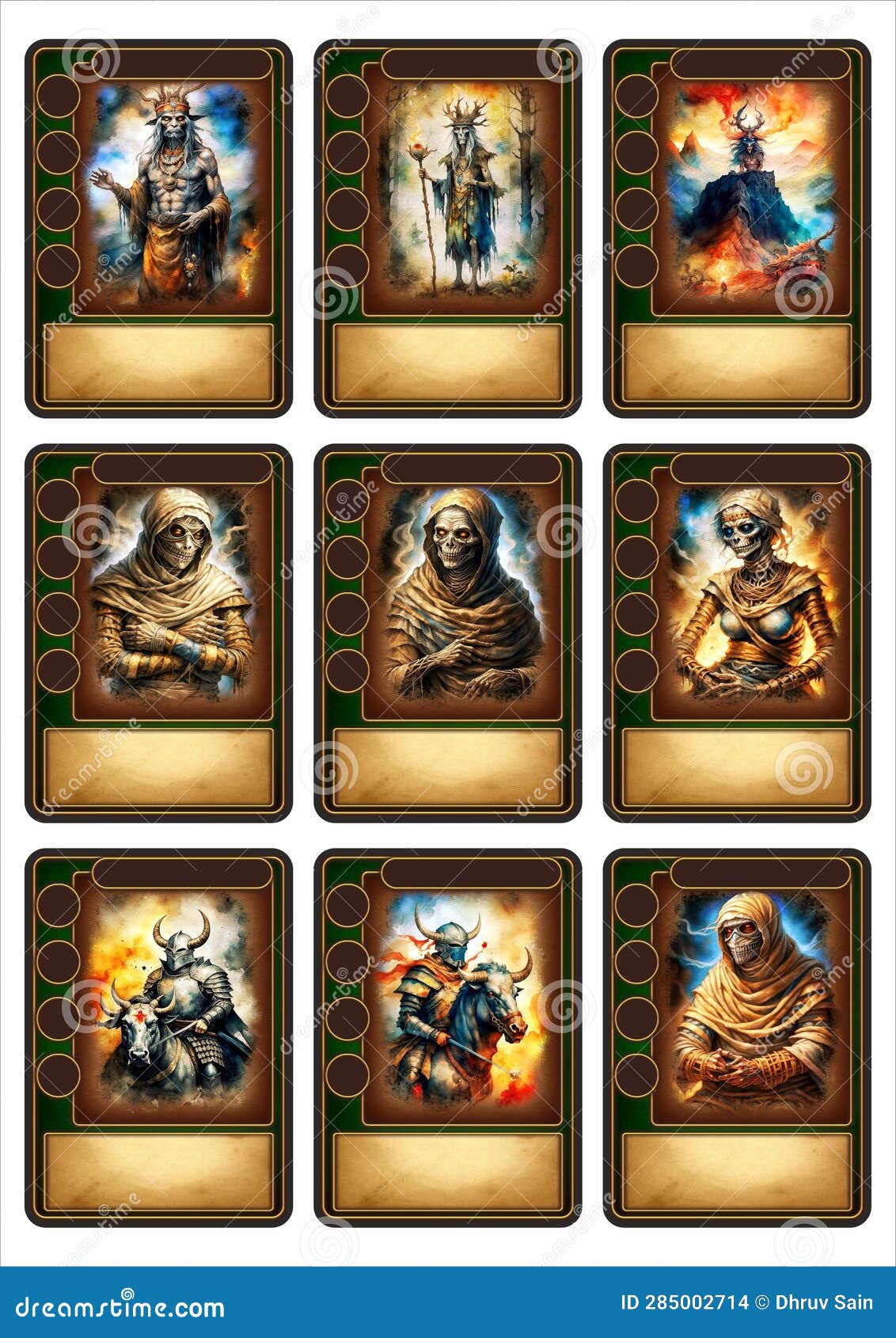 A Set of Cards from the Category "Characters", with Sorcerers and ...