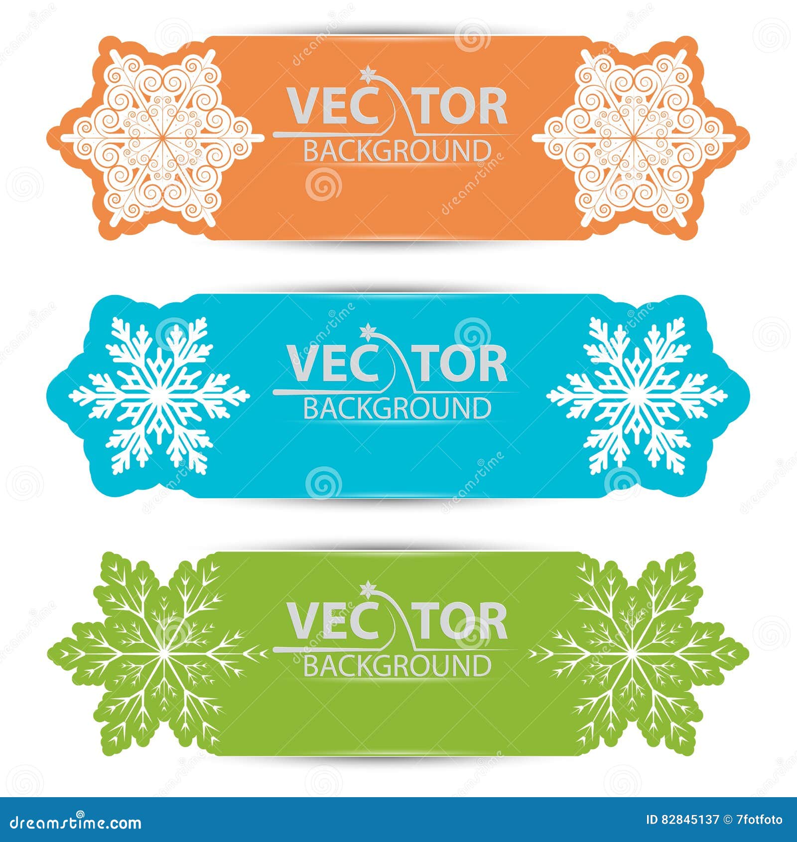 A Set of Cards with Snowflakes Stock Vector - Illustration of frame ...