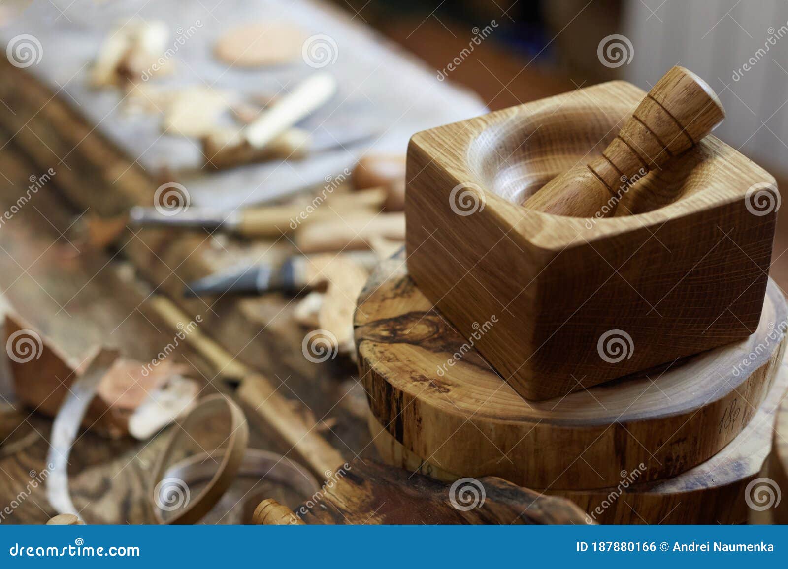 Set of Carpenters Tool at Carpenters Workshop. Carpenter`s Workplace ...