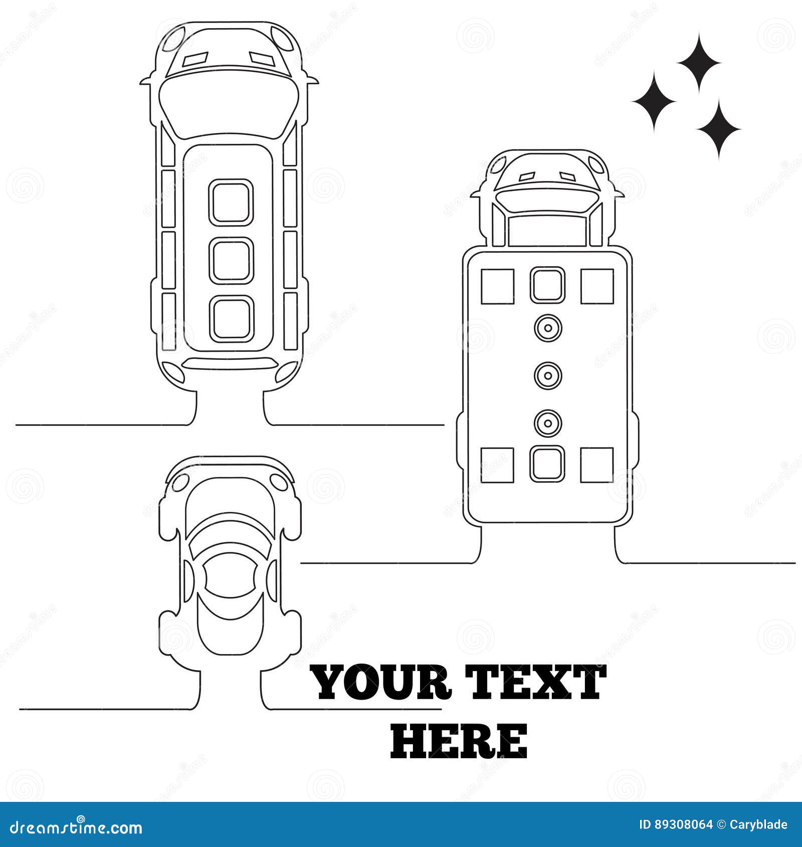 A set of cars. stock vector. Illustration of vehicle - 89308064