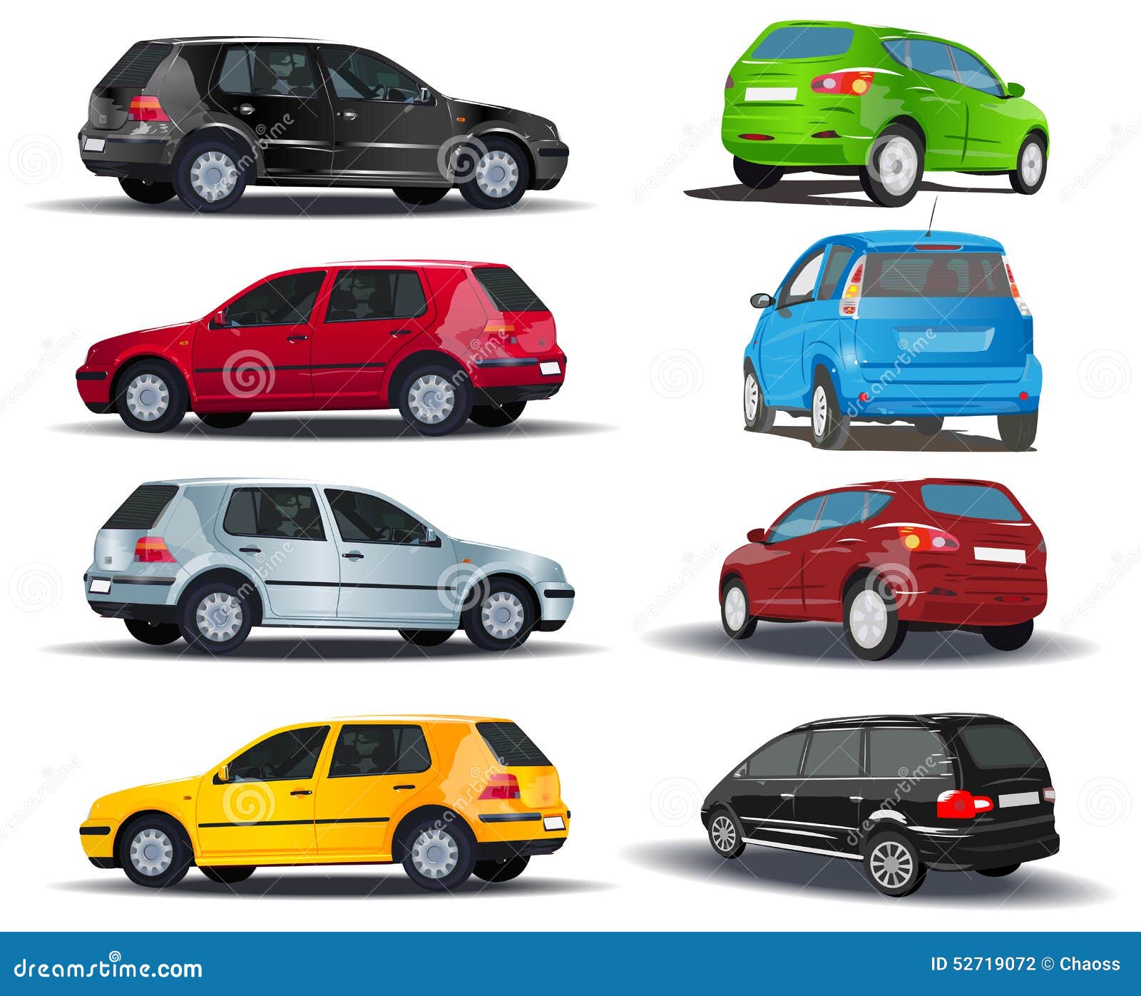 Set of cars stock vector. Illustration of vector, motor - 52719072