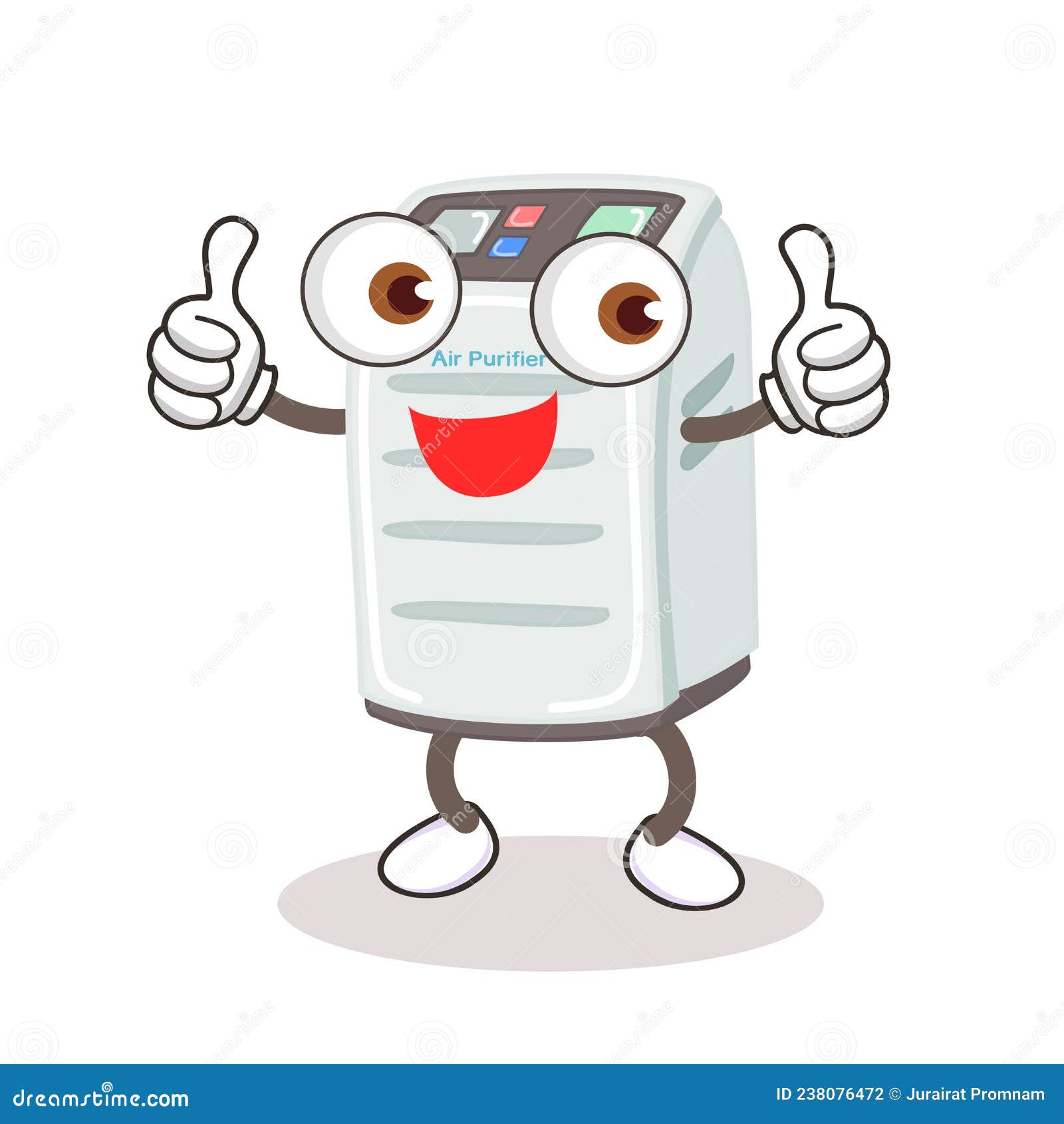 Cartoon Cute Air Purifier Vector. Stock Vector - Illustration of ...