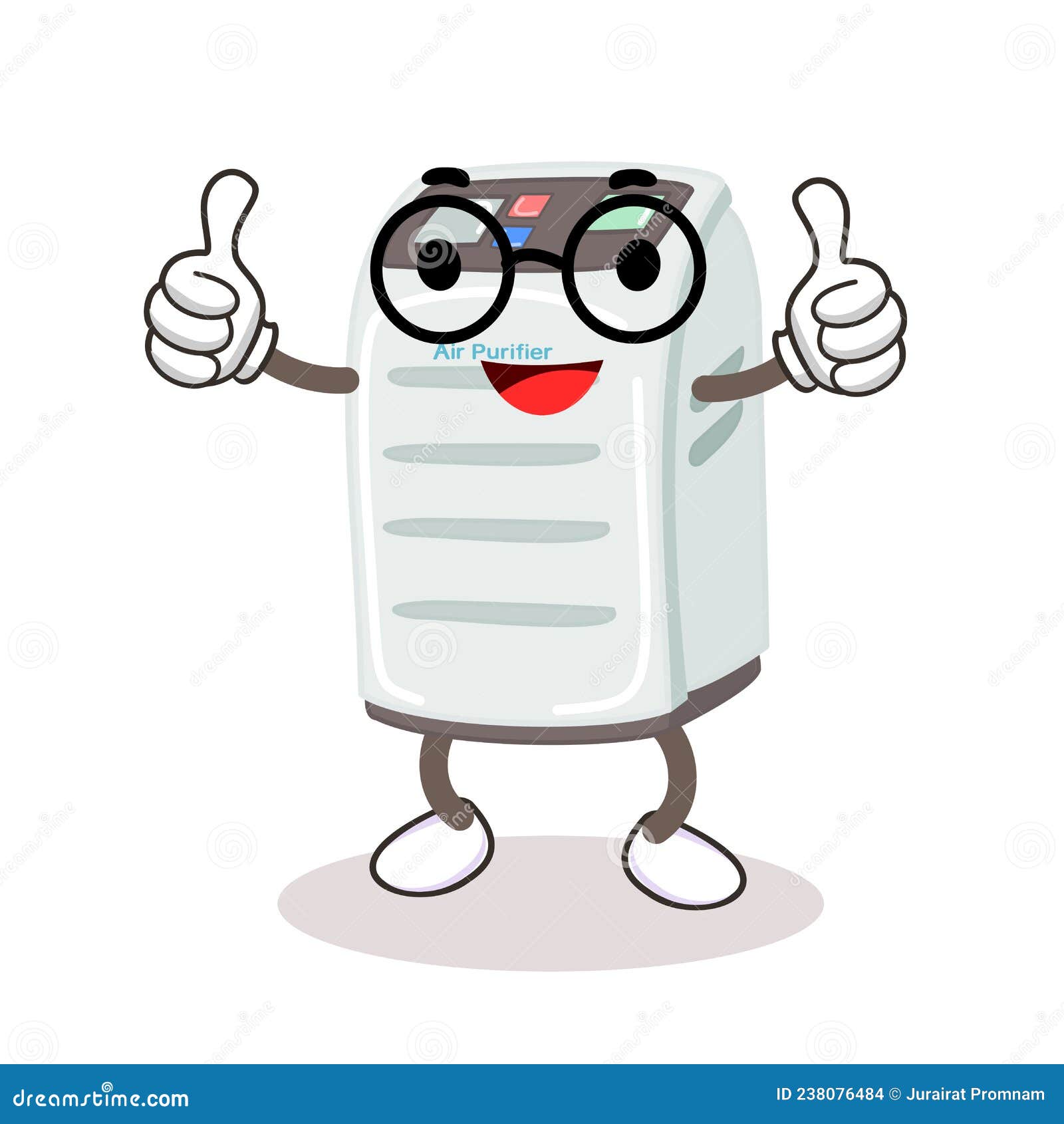 Cartoon Cute Air Purifier Vector. Stock Vector - Illustration of logo ...