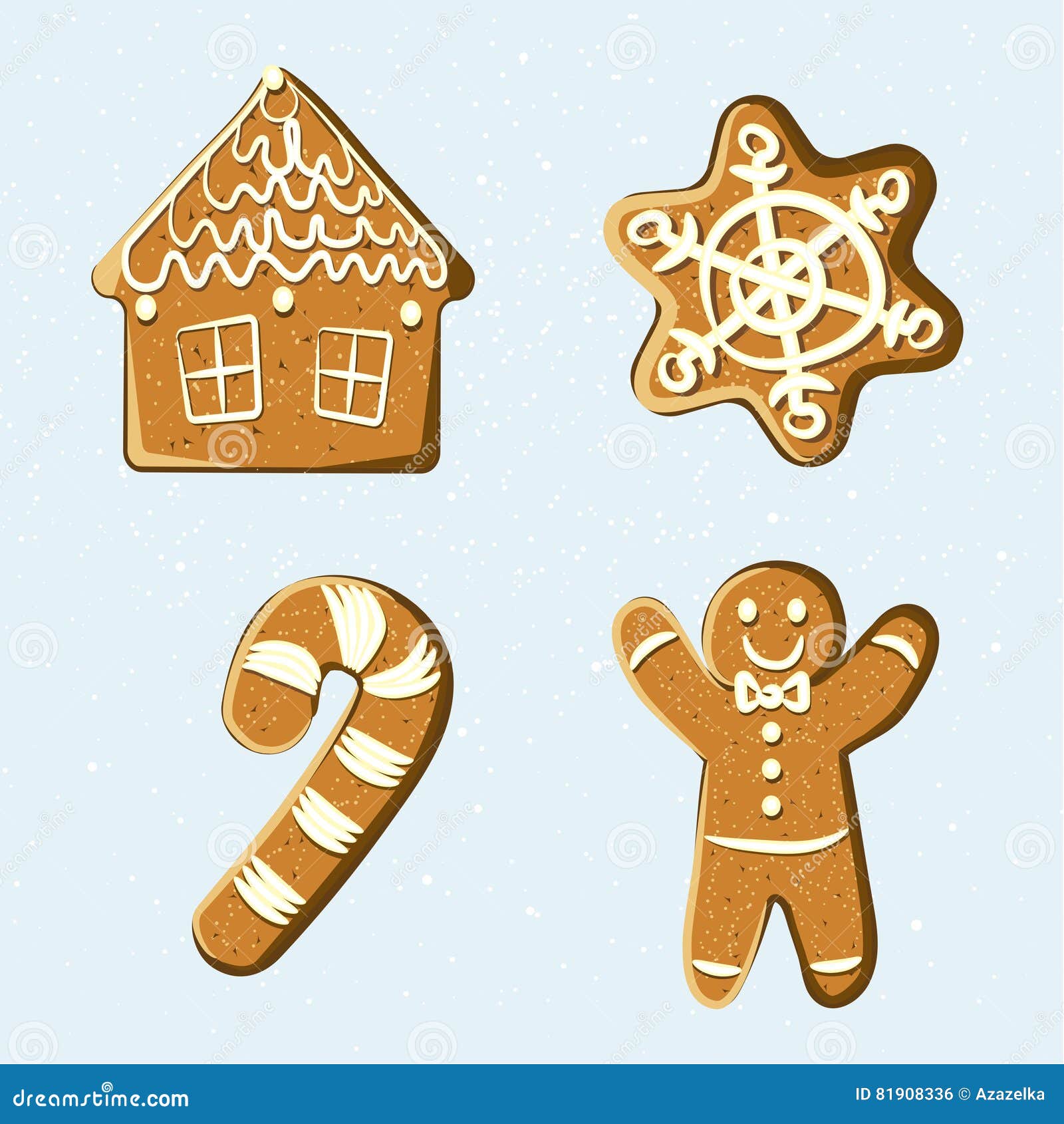 Cartoon Ginger Sitting Cat Isolated On White Background. Cute Animal ...